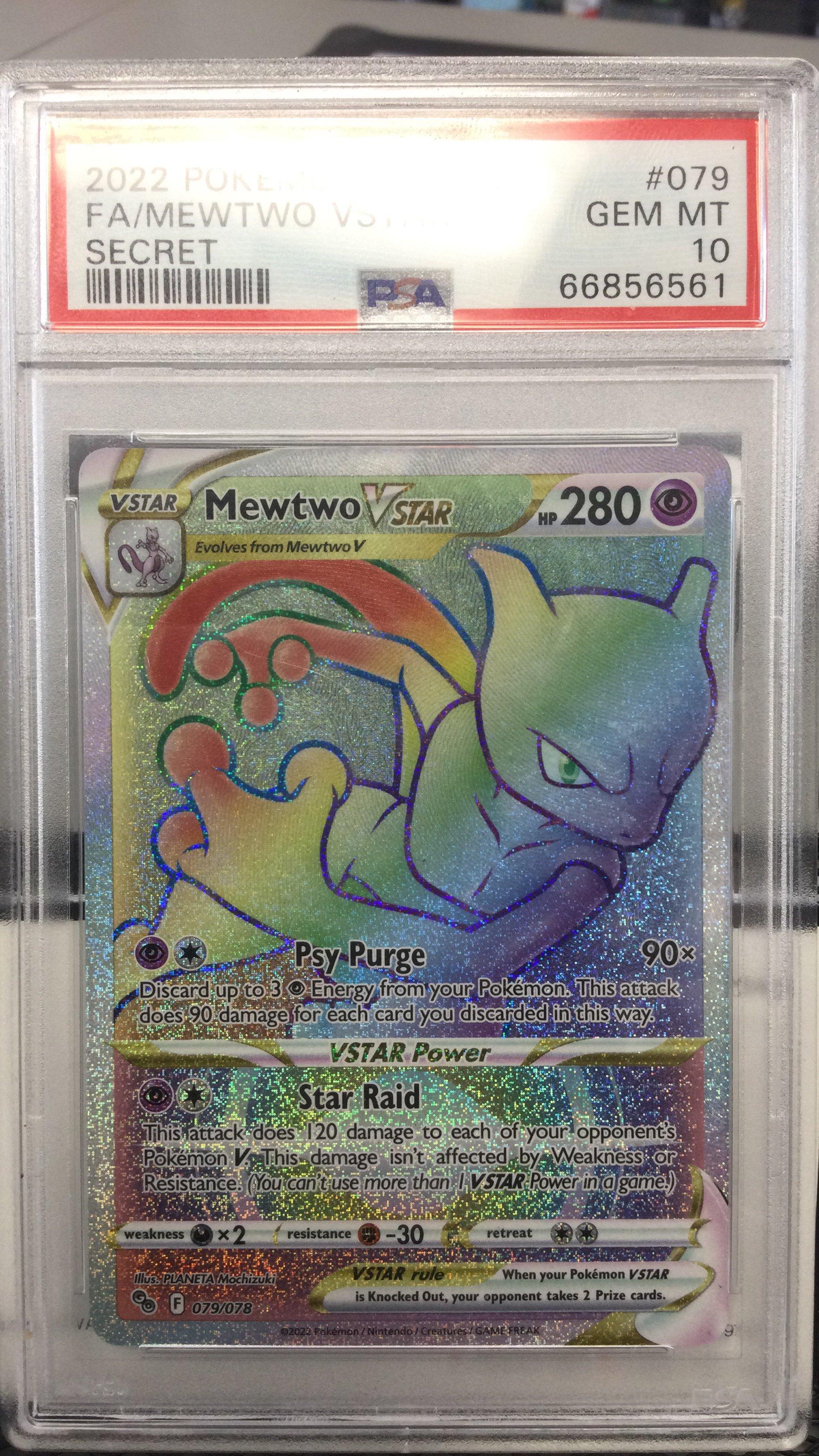 2022 Pokemon Go 079 Full Art/mewtwo Vstar Secret PSA 10 | GameStop