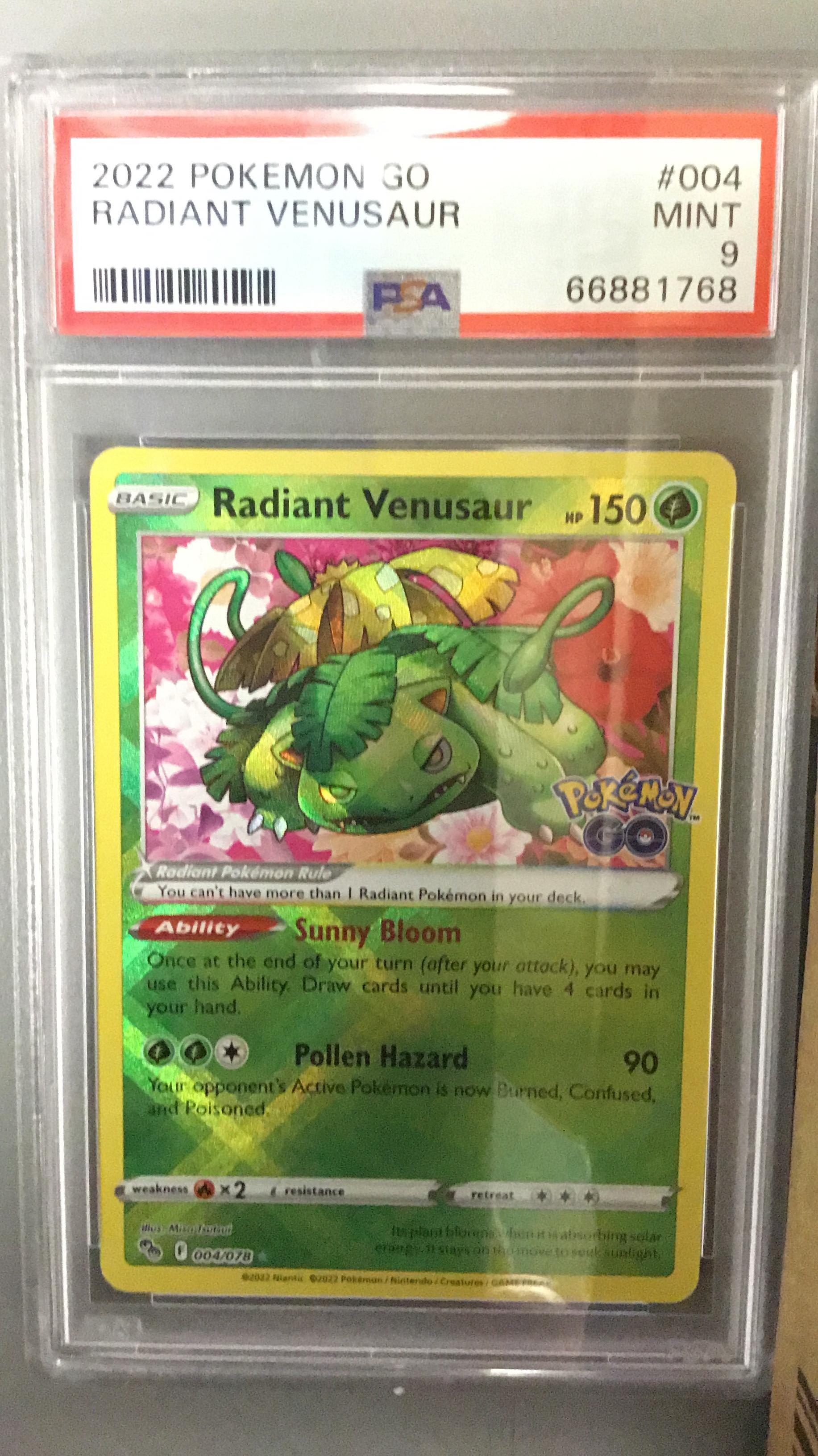 2022 Pokemon Go 004 Radiant Venusaur PSA 9 | GameStop