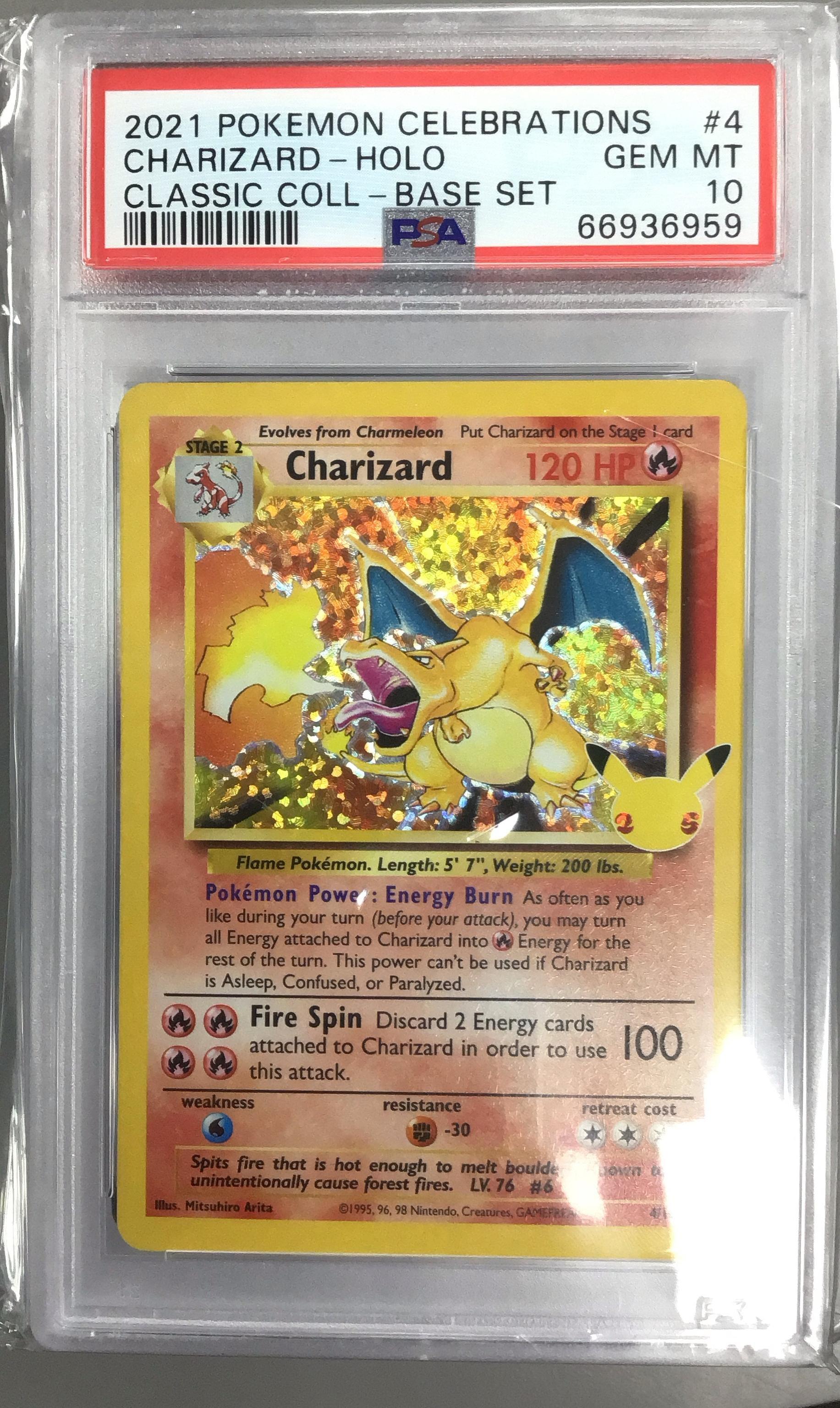 2021 Pokemon Celebrations Classic Collection 4 Charizard-holo PSA 10 | GameStop