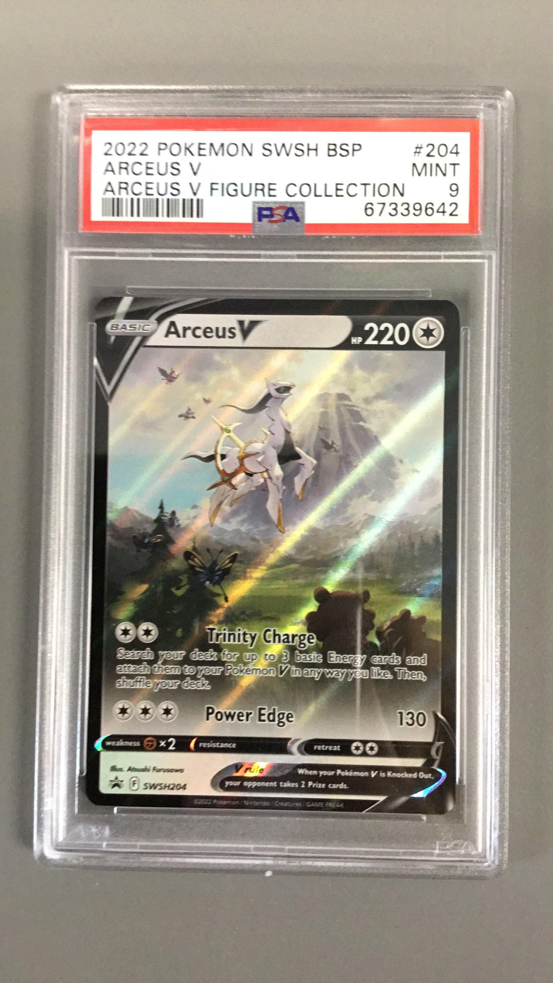 2022 Pokemon Swsh Black Star Promo 204 Arceus V Arceus V Figure ...