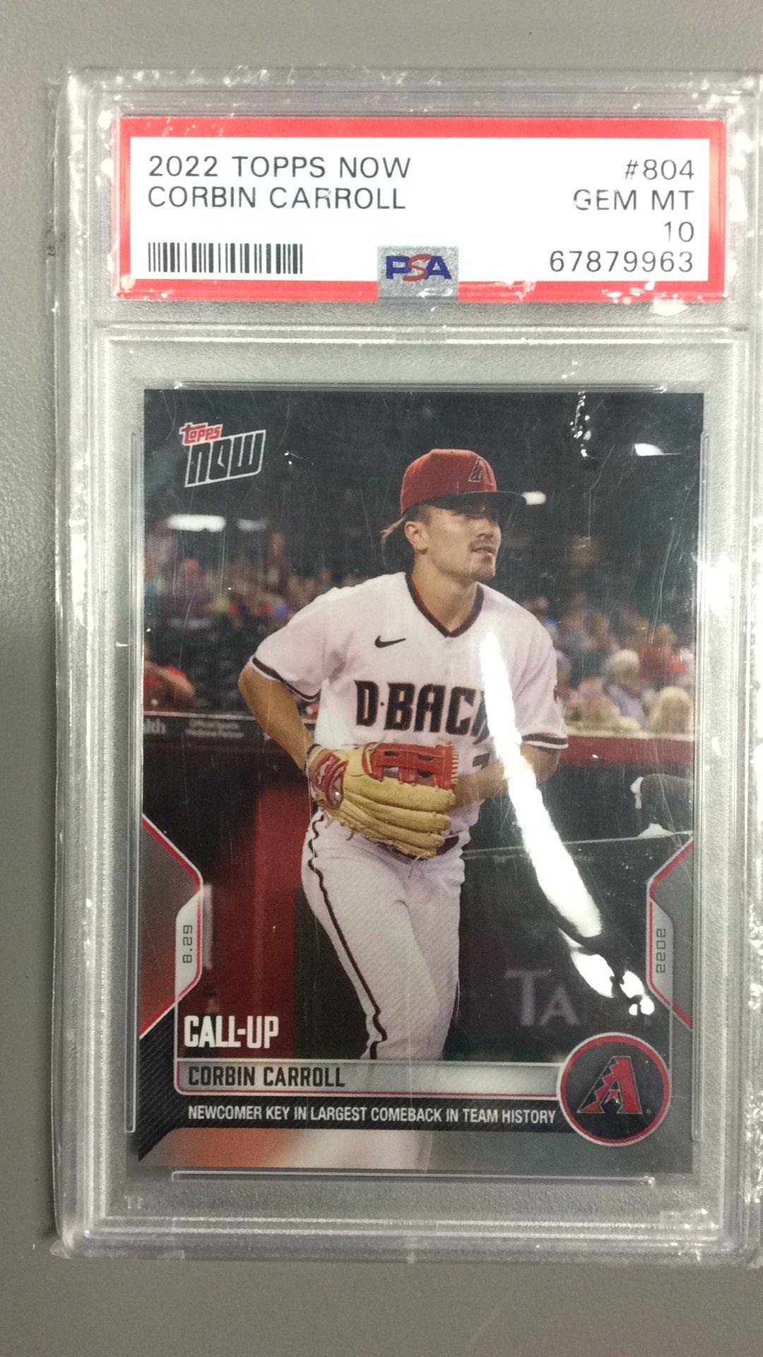 2022 Topps Now 804 Corbin Carroll PSA 10 | GameStop