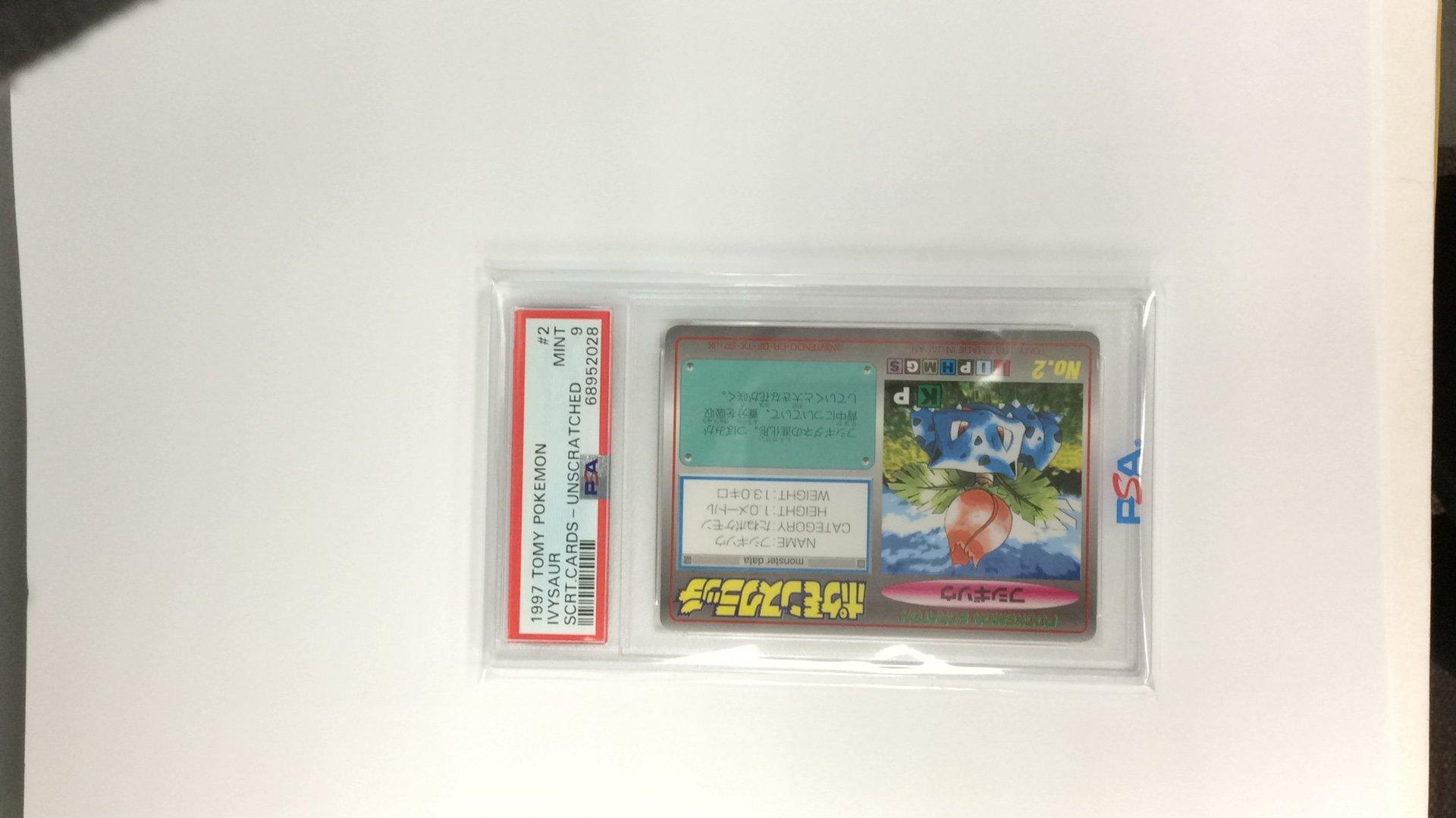 1997 Tomy Pokemon Scratch Cards 2 Ivysaur Unscratched PSA 9 | GameStop