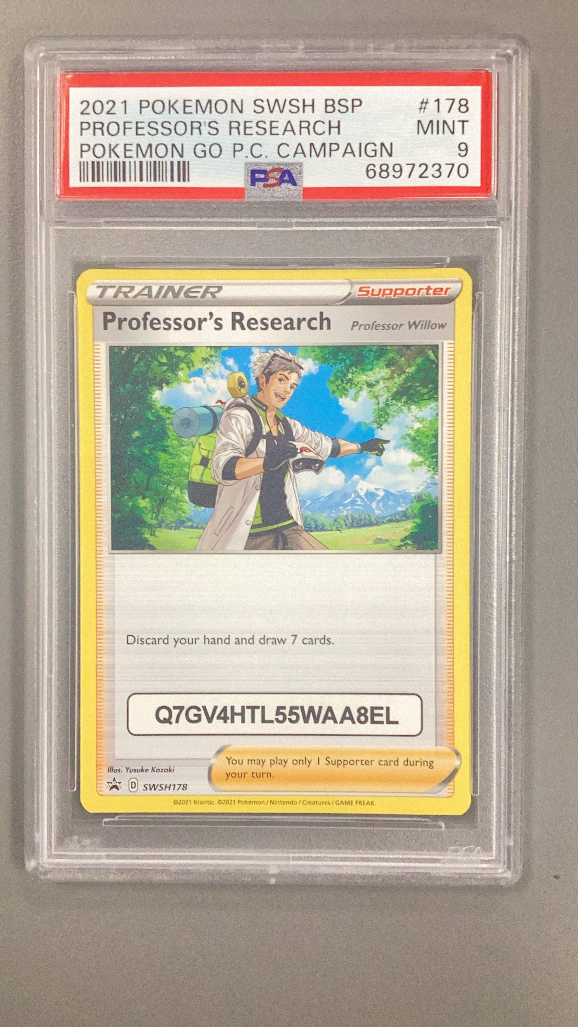 2021 Pokemon Swsh Black Star Promo 178 Professor's Research Pokemon Go ...