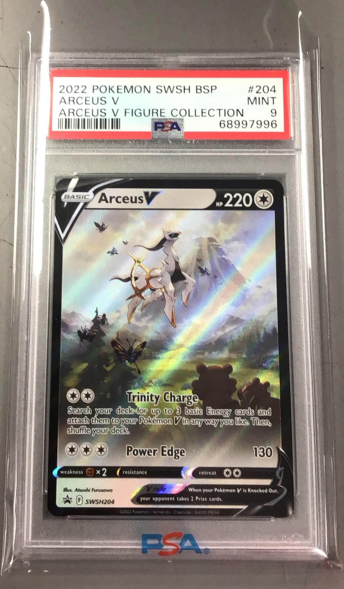 2022 Pokemon Swsh Black Star Promo 204 Arceus V Arceus V Figure ...