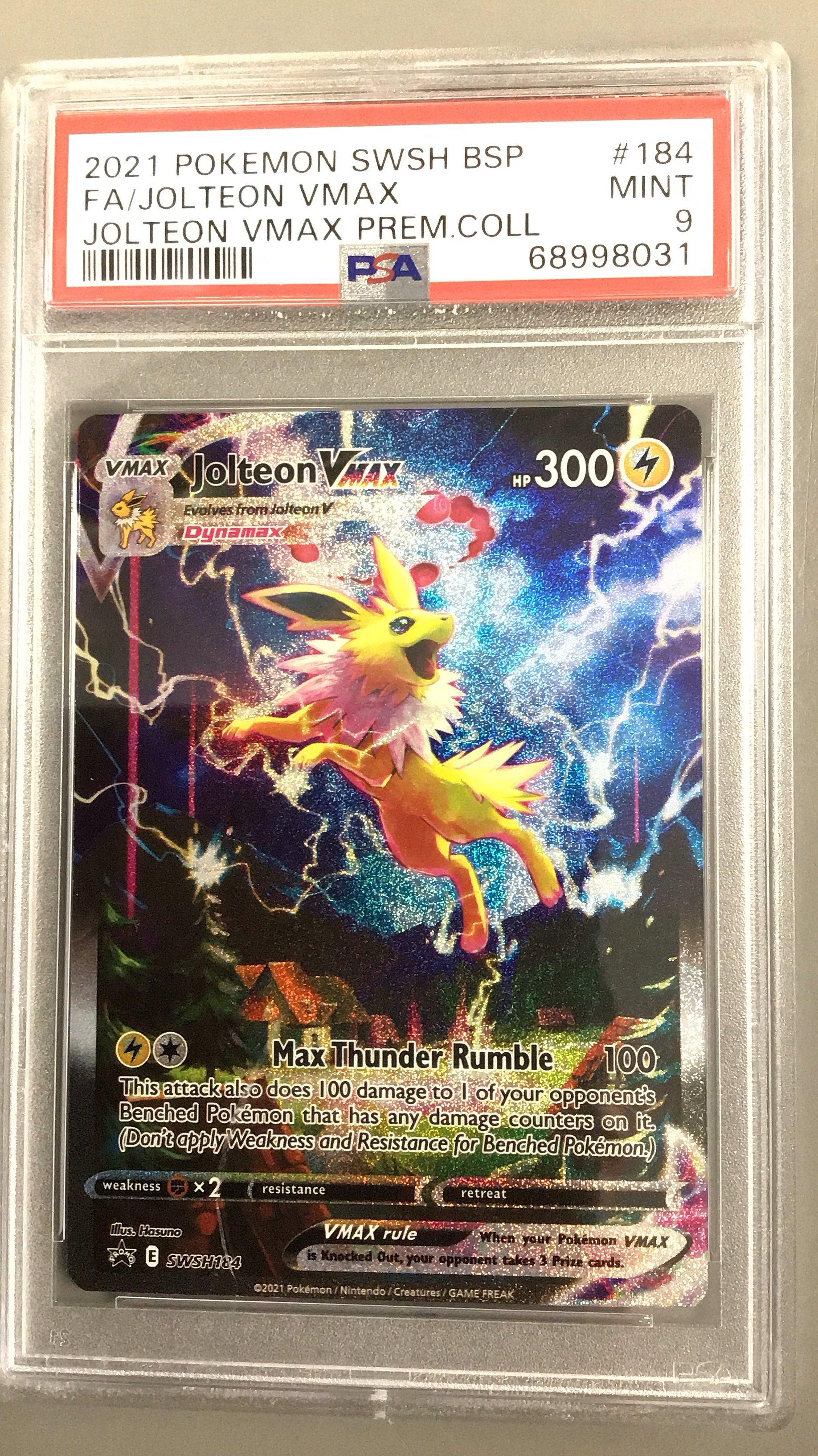 2021 Pokemon Swsh Black Star Promo 184 Full Art/jolteon Vmax Jolteon Vmax Premium Collection PSA ...