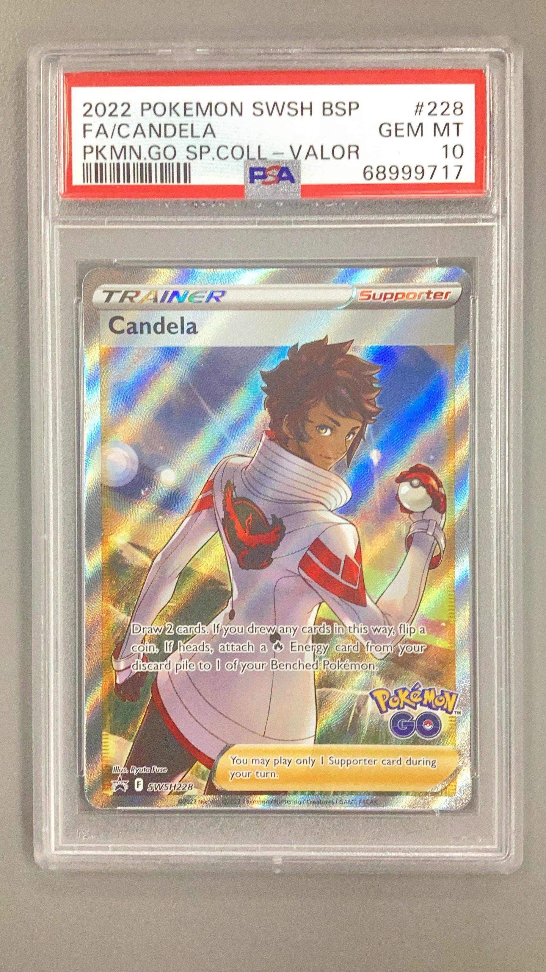 2022 Pokemon Swsh Black Star Promo 228 Full Art/candela Pokemon Go ...