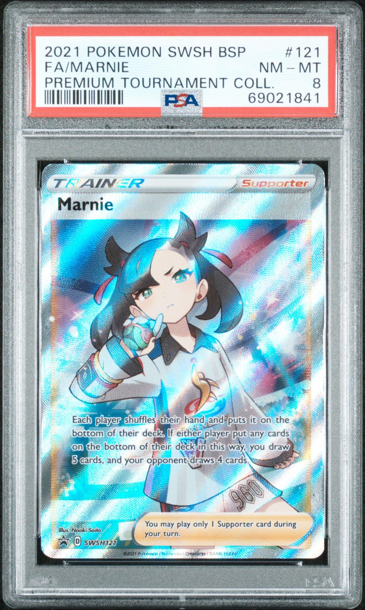 2021 Pokemon Swsh Black Star Promo 121 Full Art/marnie Marnie Premium ...
