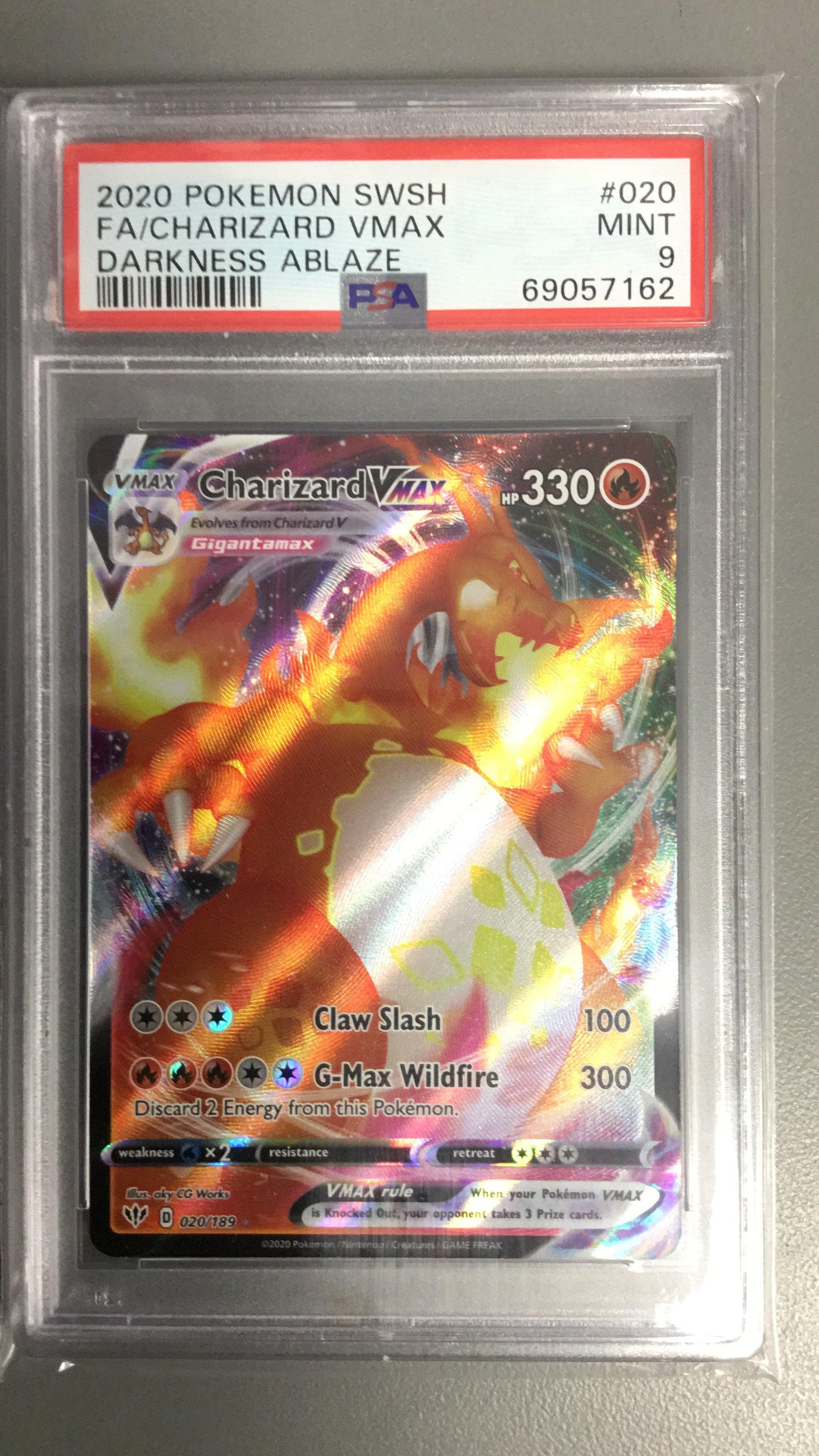 2020 Pokemon Sword & Shield Darkness Ablaze 020 Full Art/charizard Vmax ...