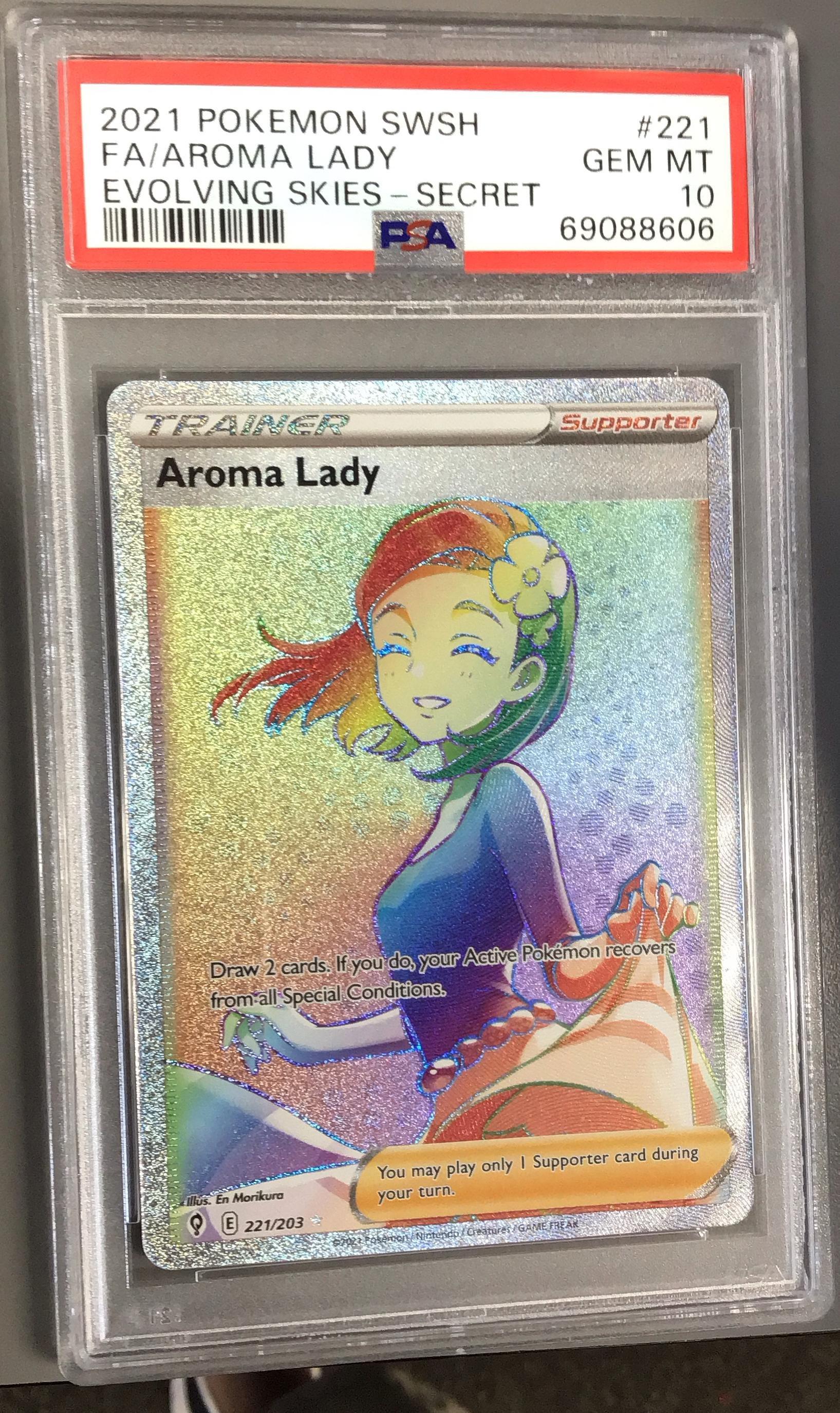 2021 Pokemon Sword & Shield Evolving Skies 221 Full Art/aroma Lady ...