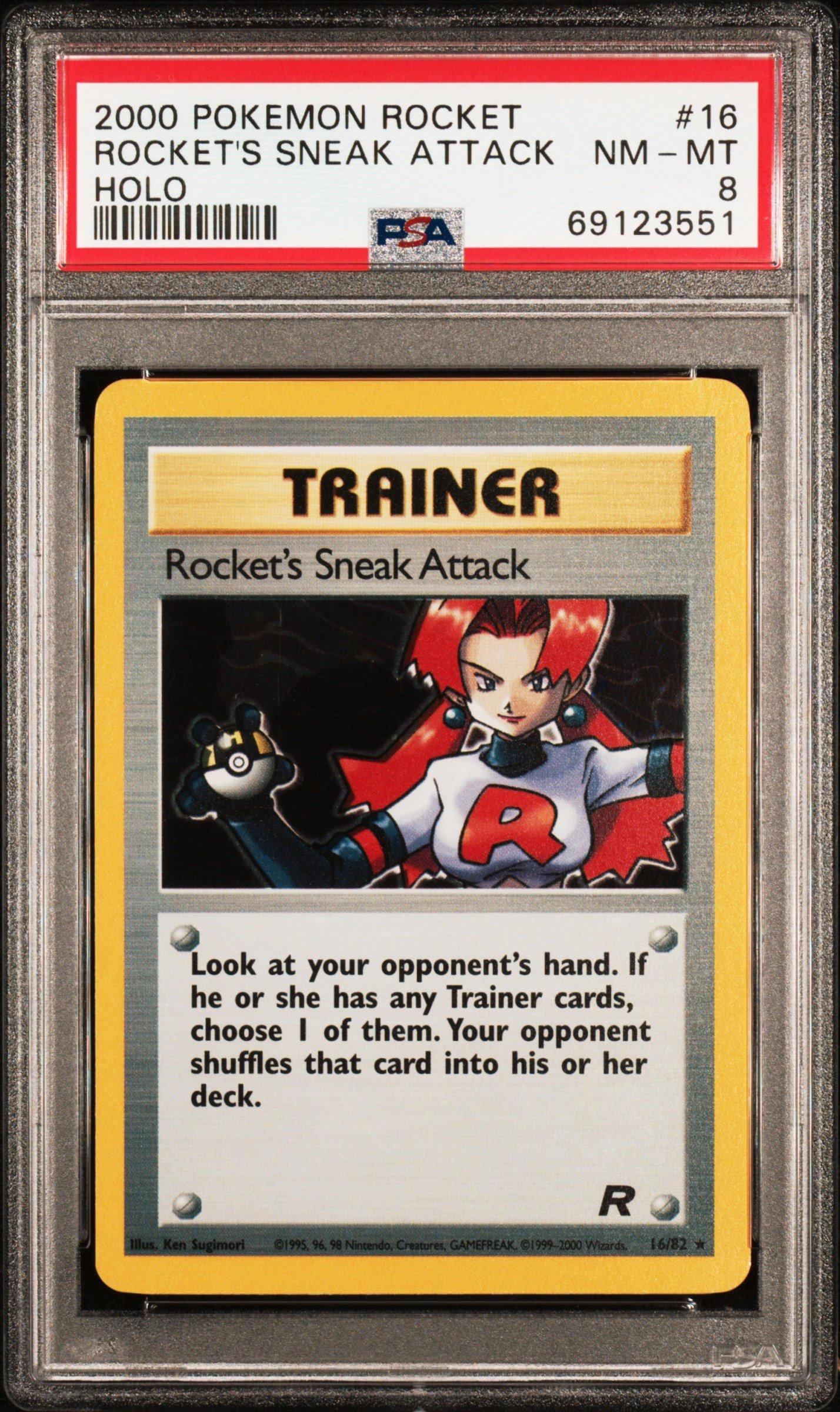 2000 Pokemon Rocket 16 Rocket's Sneak Attack-holo PSA 8 | GameStop