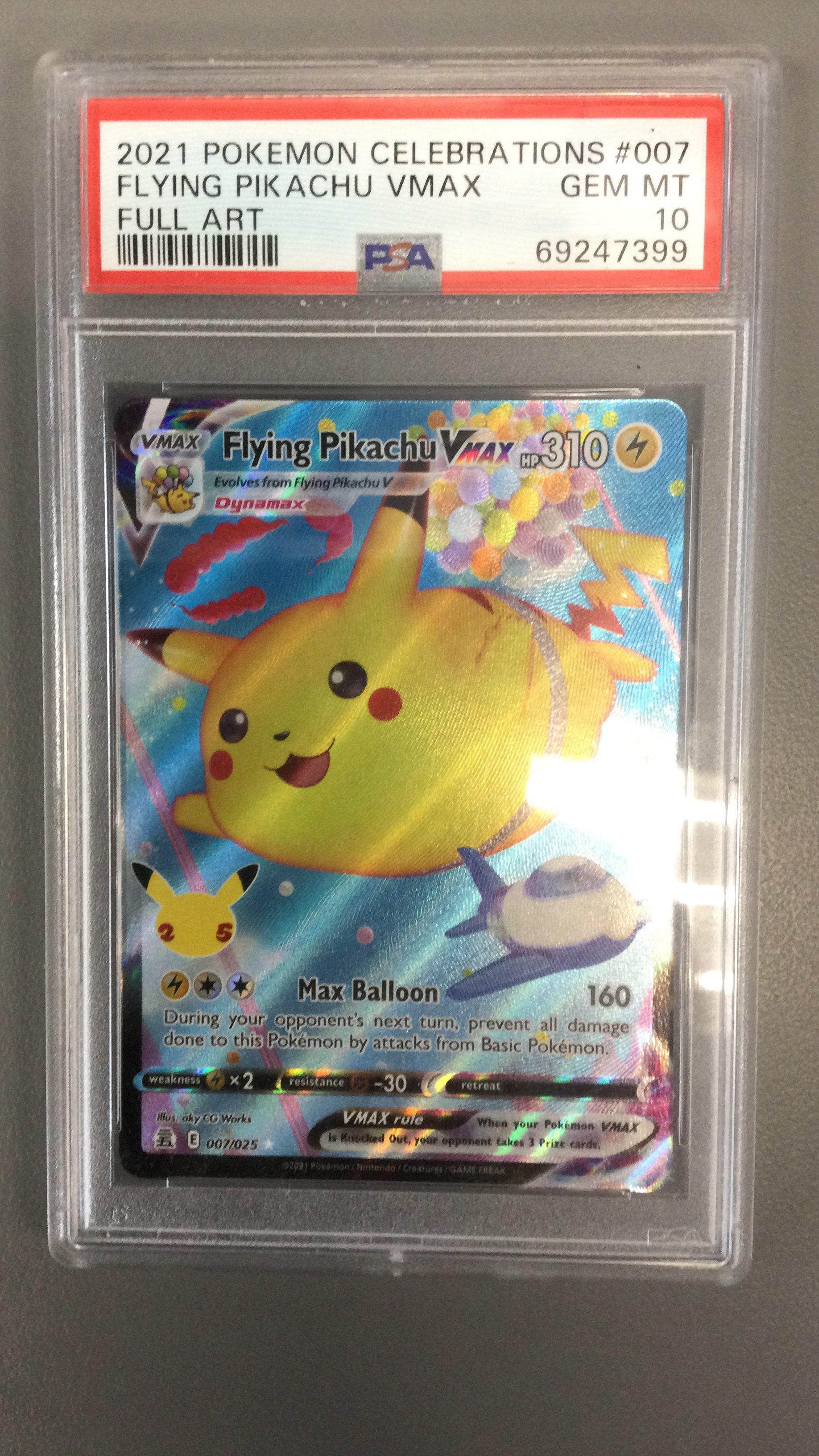 2021 Pokemon Celebrations 007 Full Art/flying Pikachu Vmax PSA 10 | GameStop