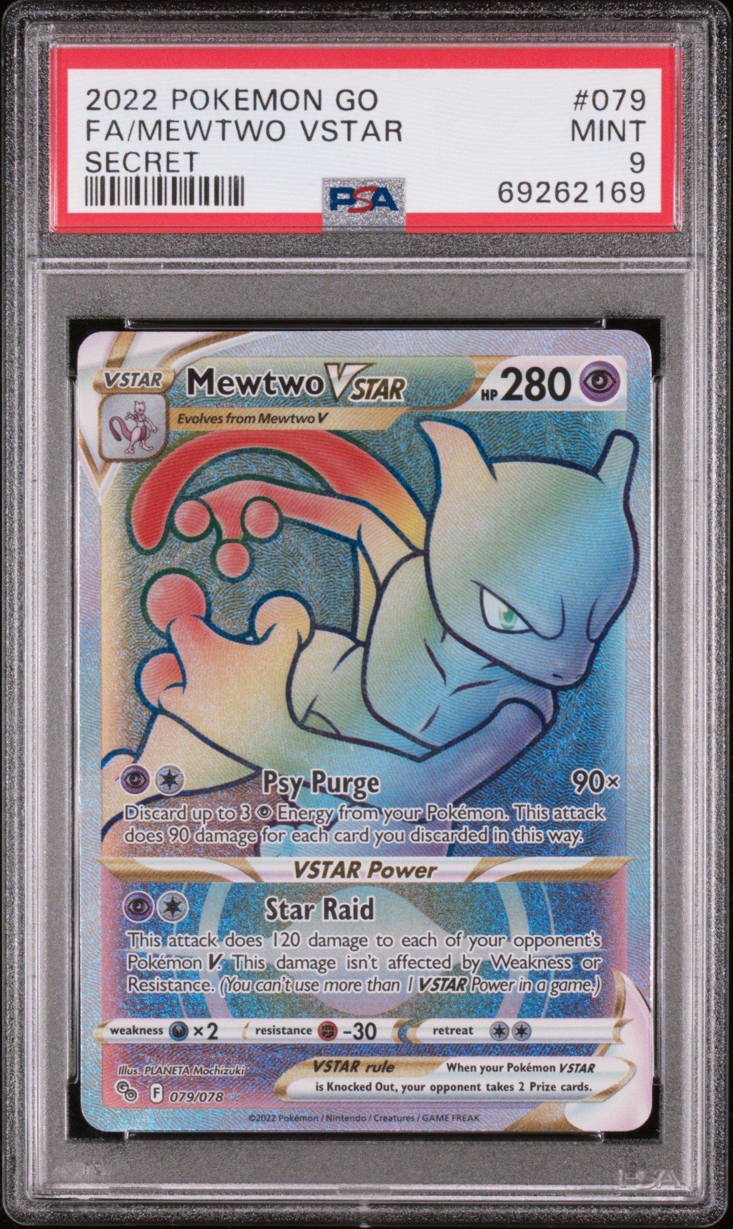 2022 Pokemon Go 079 Full Art/mewtwo Vstar Secret PSA 9 | GameStop
