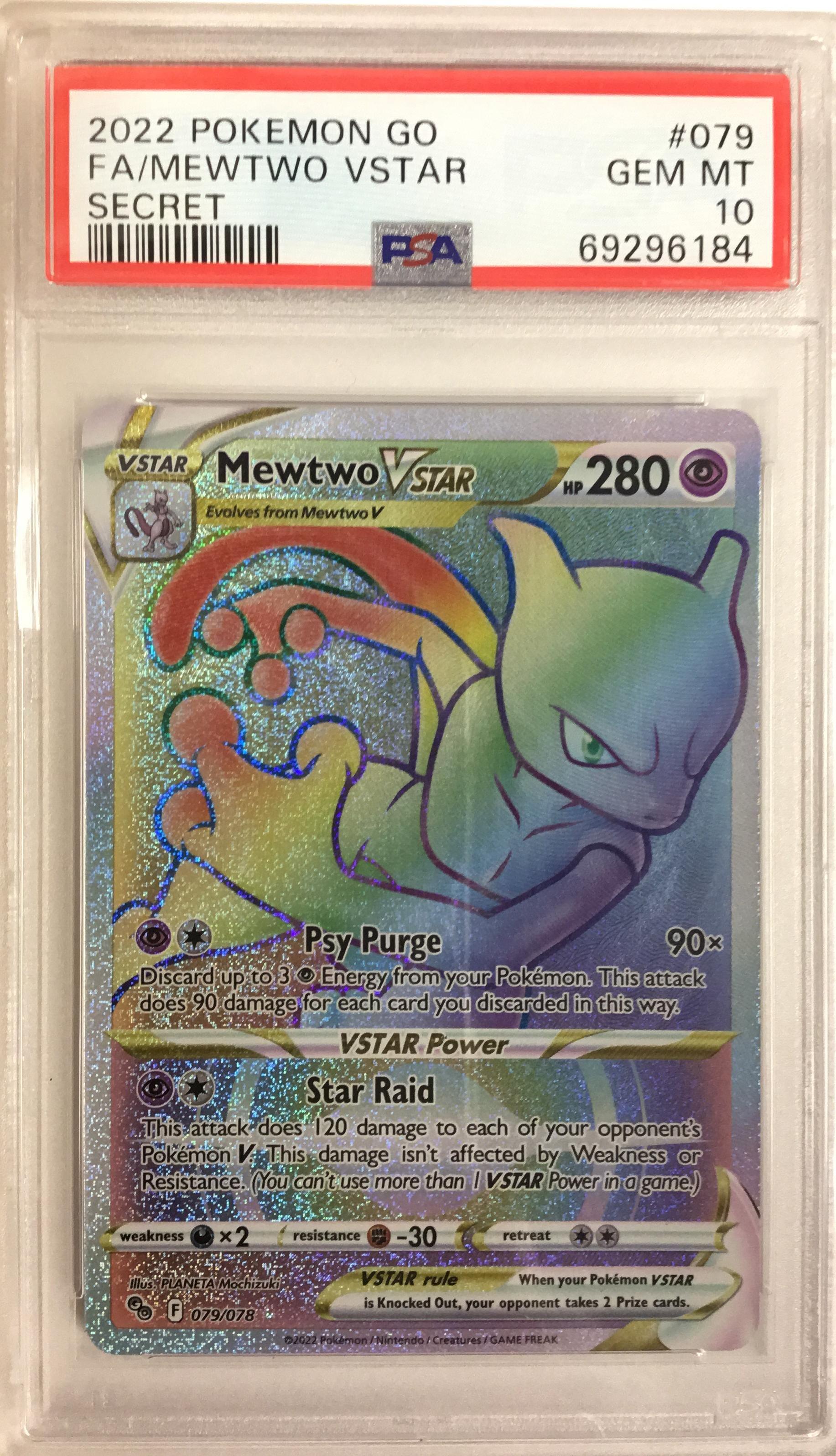 2022 Pokemon Go 079 Full Art/mewtwo Vstar Secret PSA 10 | GameStop