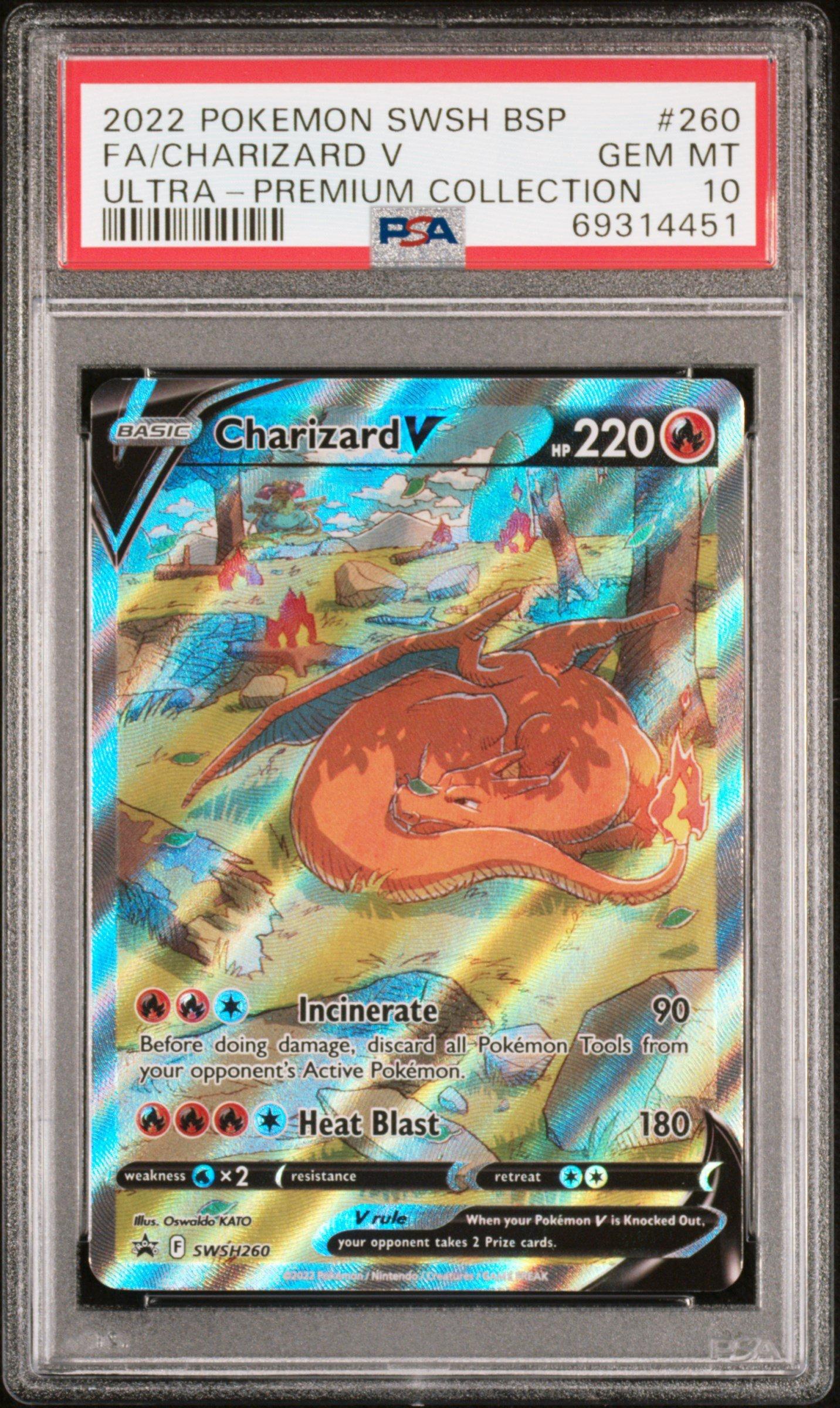 2022 Pokemon Swsh Black Star Promo 260 Full Art/charizard V Sword ...