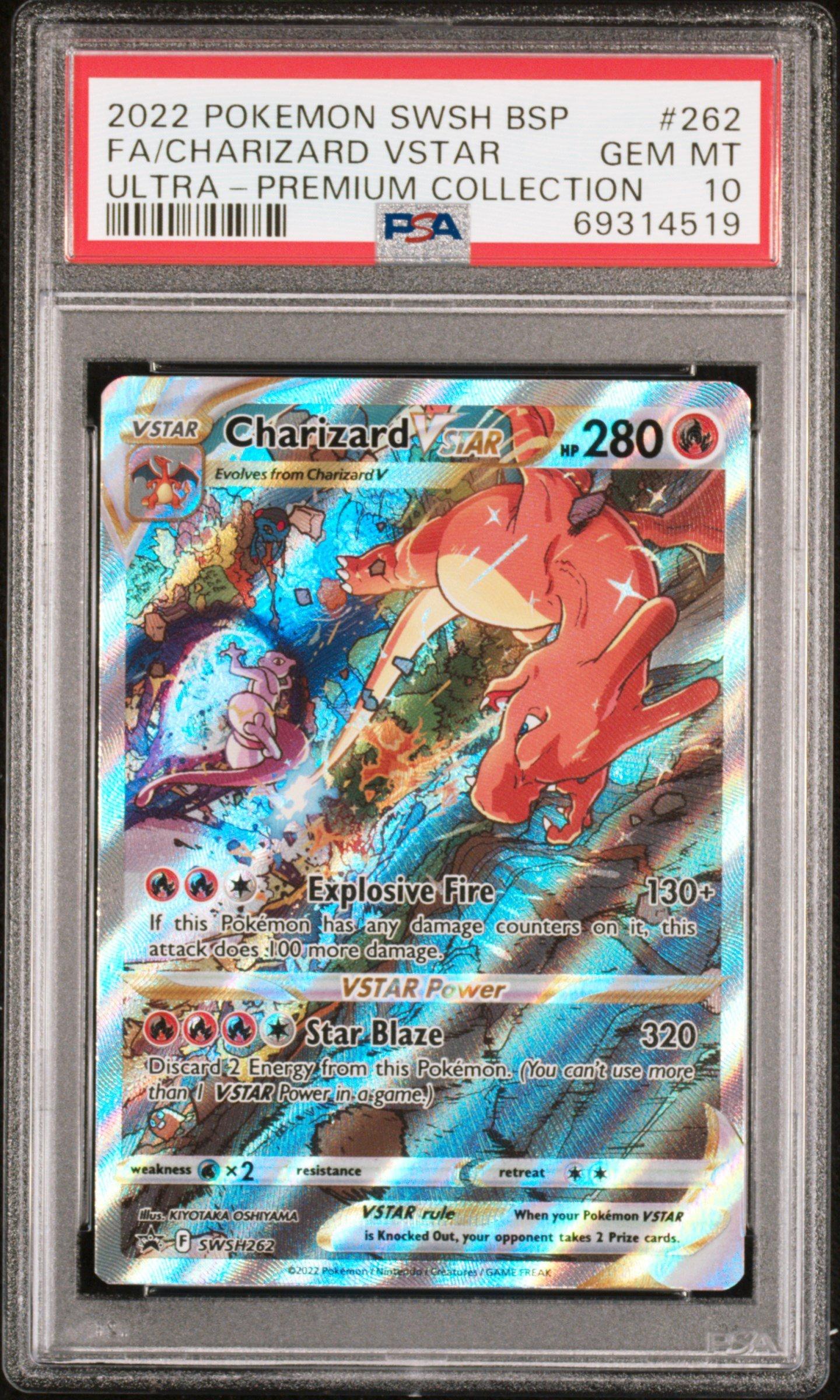 2022 Pokemon Swsh Black Star Promo 262 Full Art/charizard Vstar Sword ...