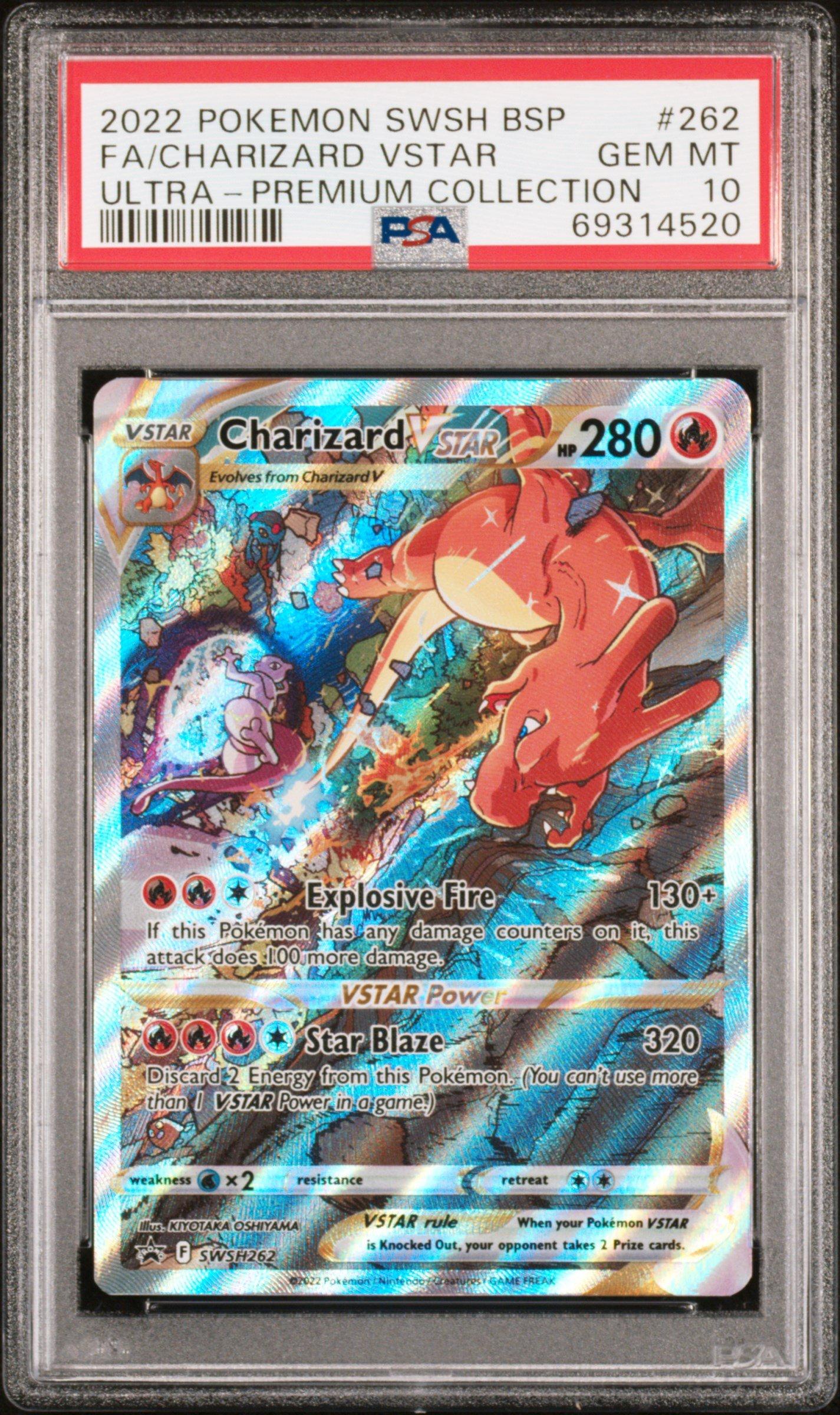 2022 Pokemon Swsh Black Star Promo 262 Full Art/charizard Vstar Sword & Shield Ultra-premium ...