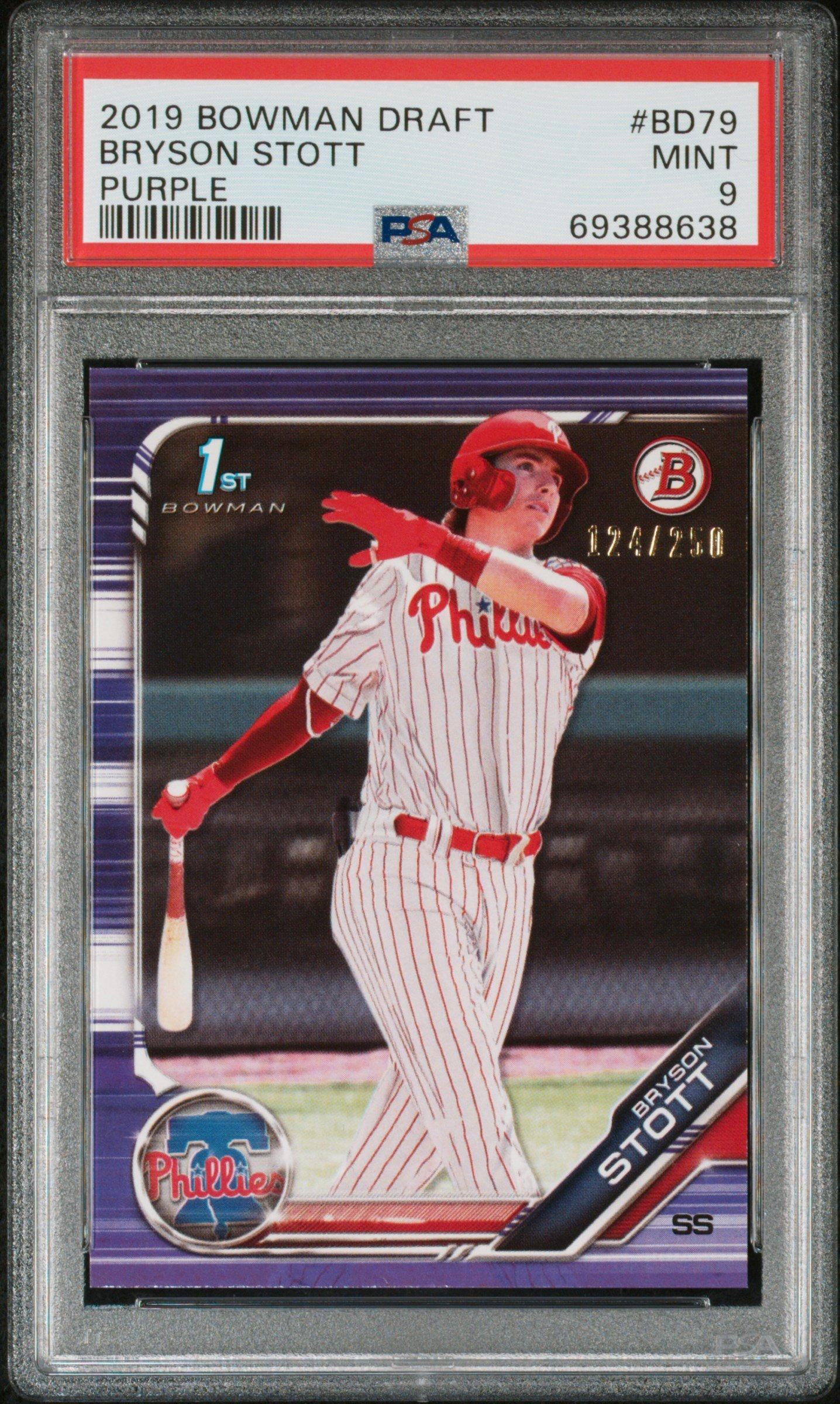 2019 Bowman Draft Bd79 Bryson Stott Purple PSA 9 | GameStop