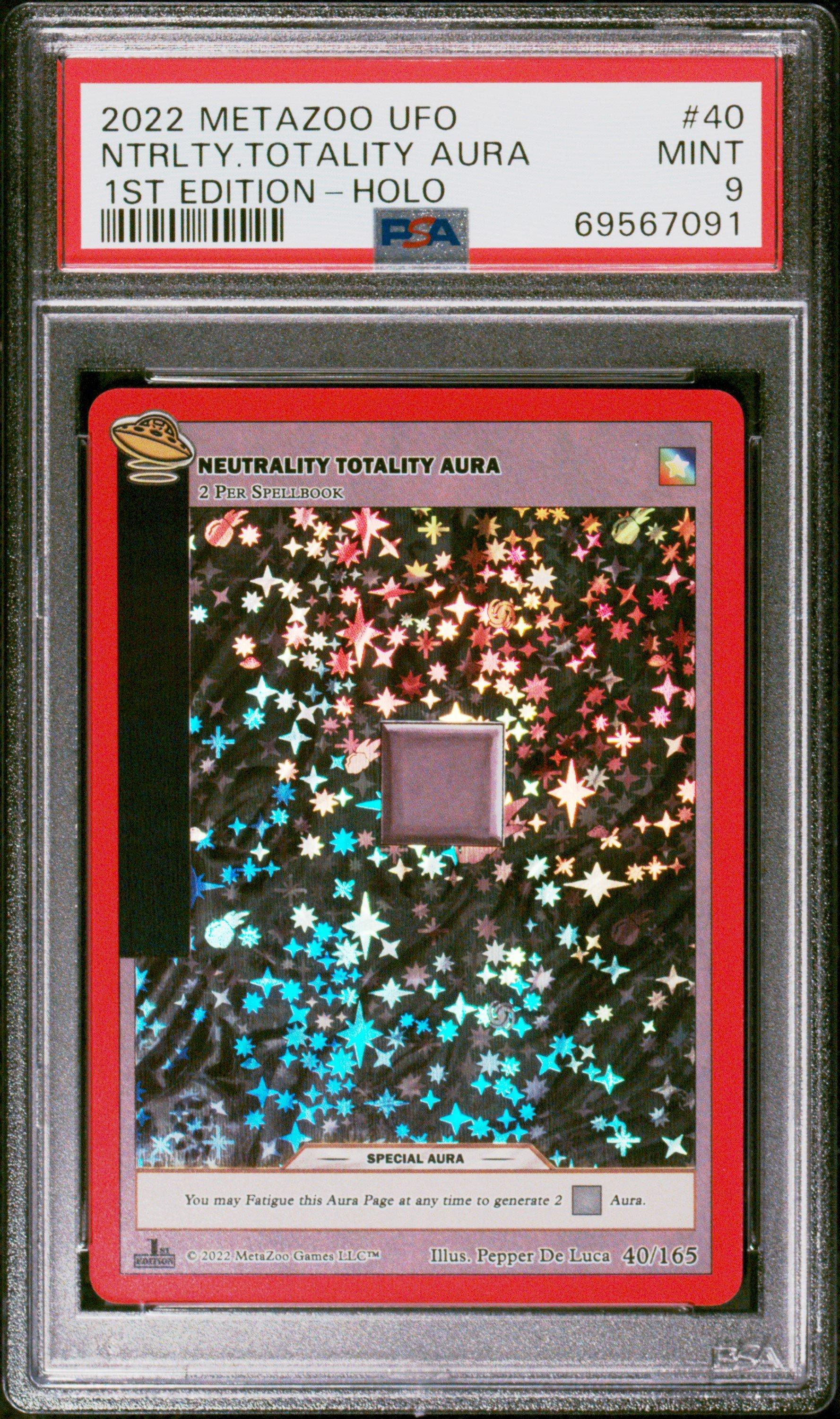 2022 Metazoo Ufo 40 Ntrlty.totality Aura PSA 9 | GameStop