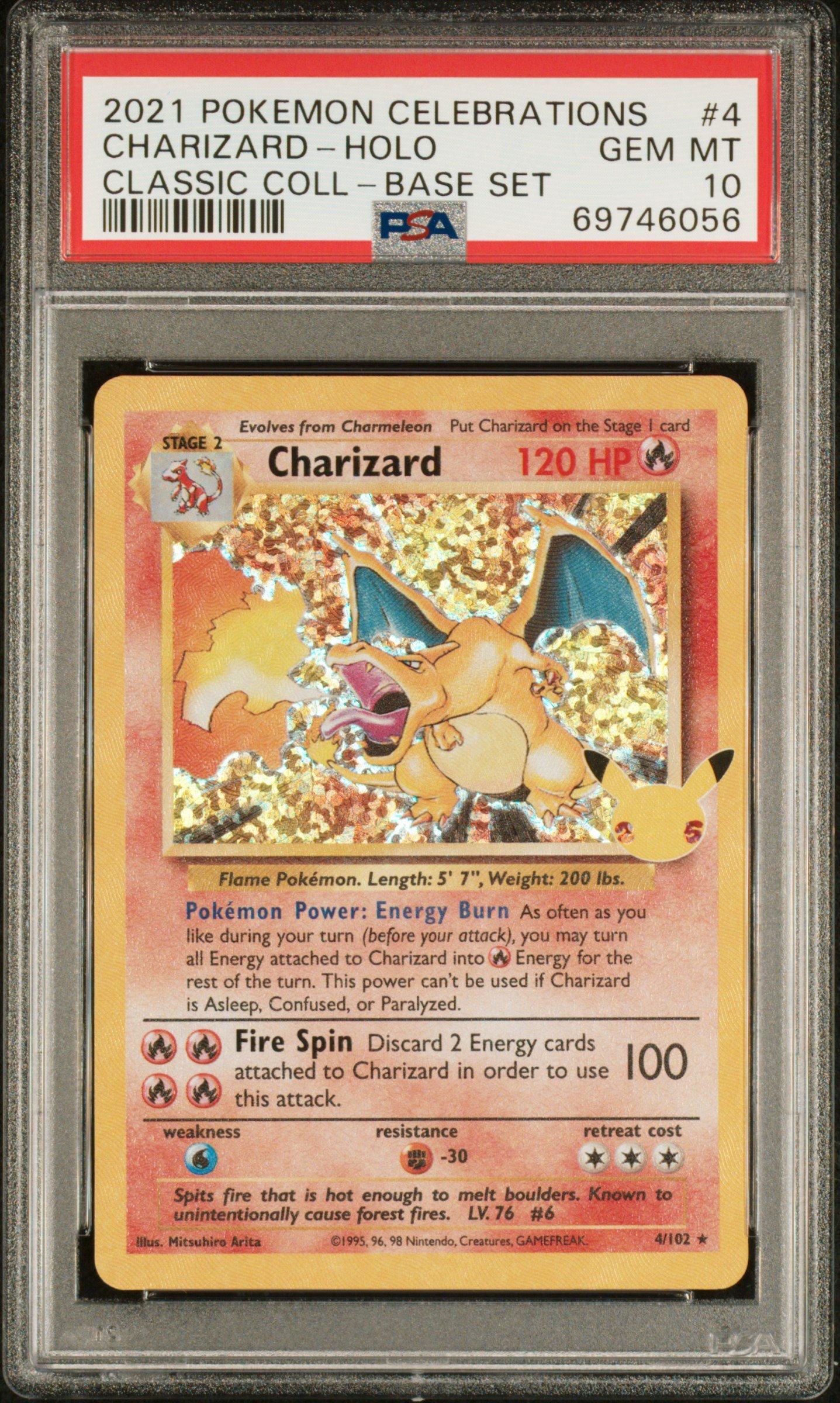 2021 Pokemon Celebrations Classic Collection 4 Charizard-holo PSA 10 | GameStop