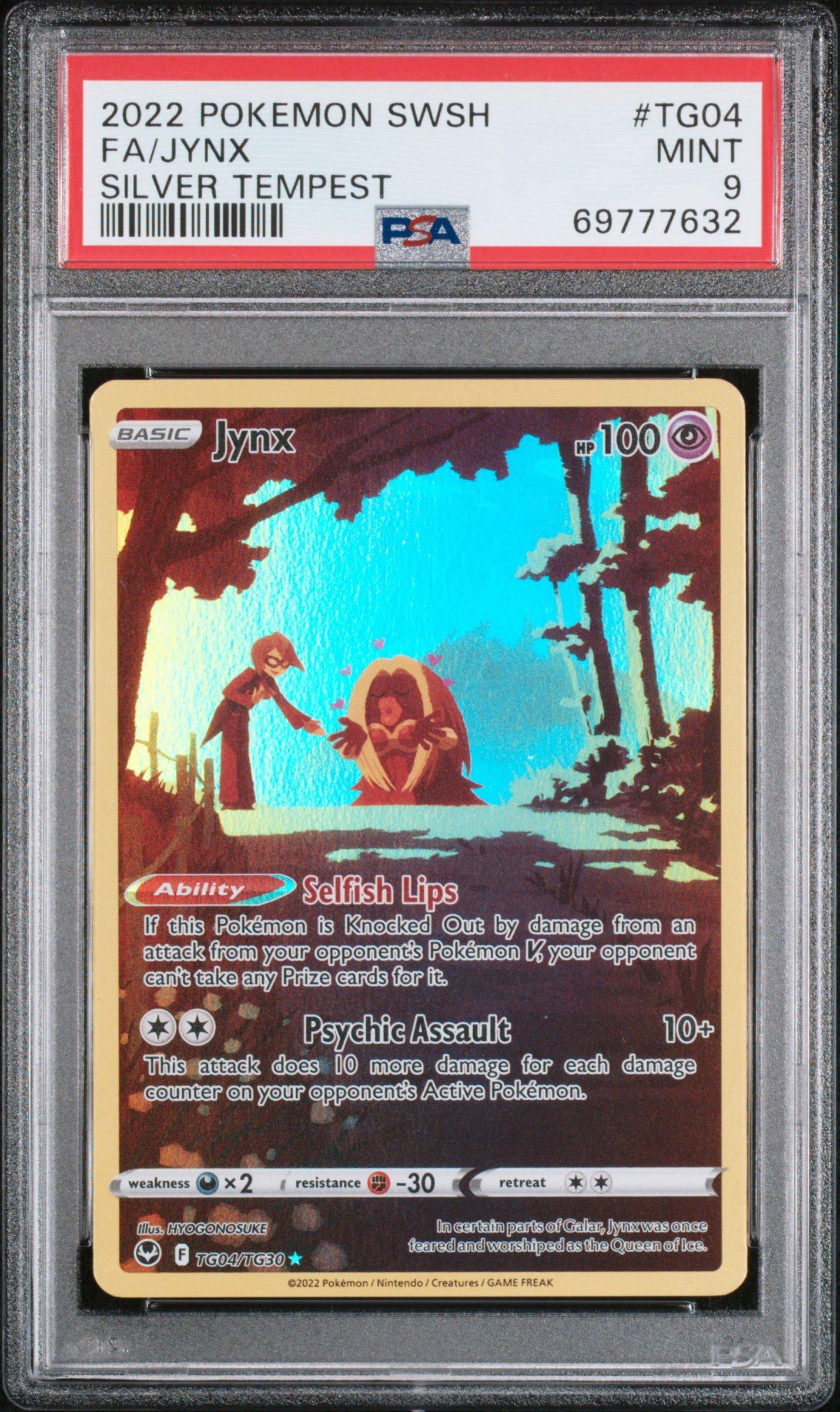 2022 Pokemon Sword & Shield Silver Tempest Tg04 Full Art/jynx PSA 9 ...