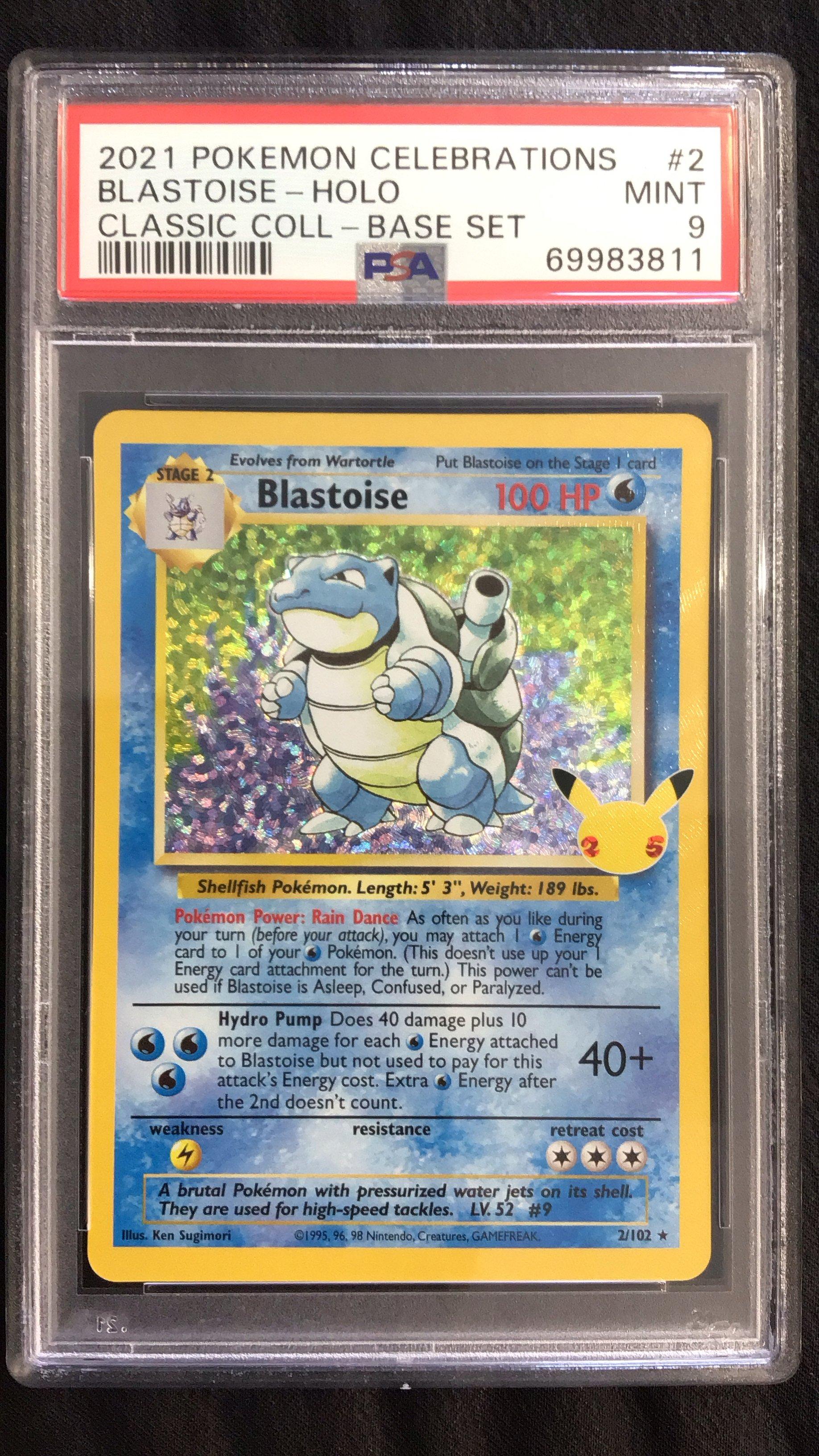 2021 Pokemon Celebrations Classic Collection 2 Blastoise-holo PSA 9 ...