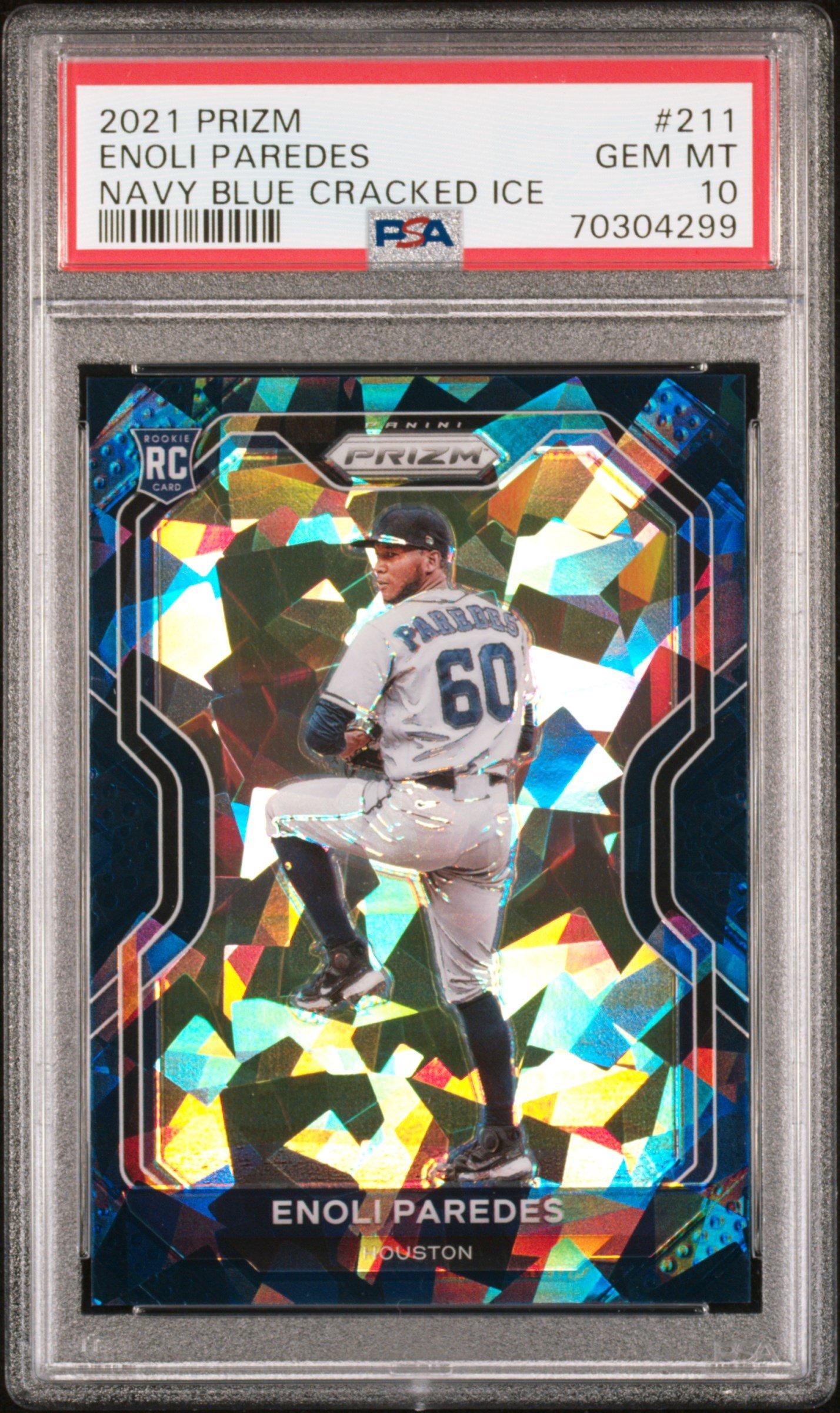 2021 Panini Prizm 211 Enoli Paredes Navy Blue Cracked Ice PSA 10 | GameStop