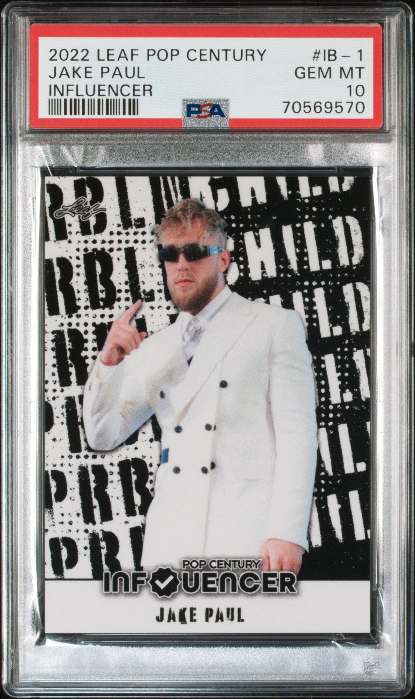 2022 Leaf Pop Century Influencer Ib-1 Jake Paul PSA 10 | GameStop