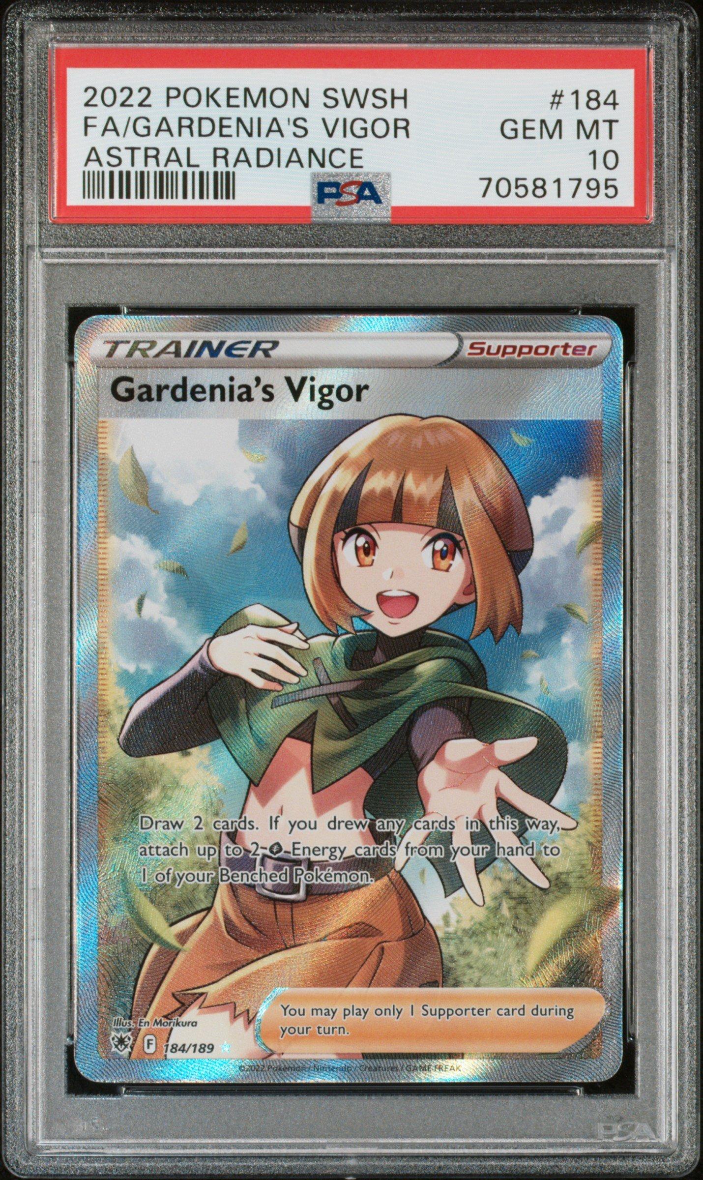 2022 Pokemon Sword & Shield Astral Radiance 184 Full Art/gardenia's ...