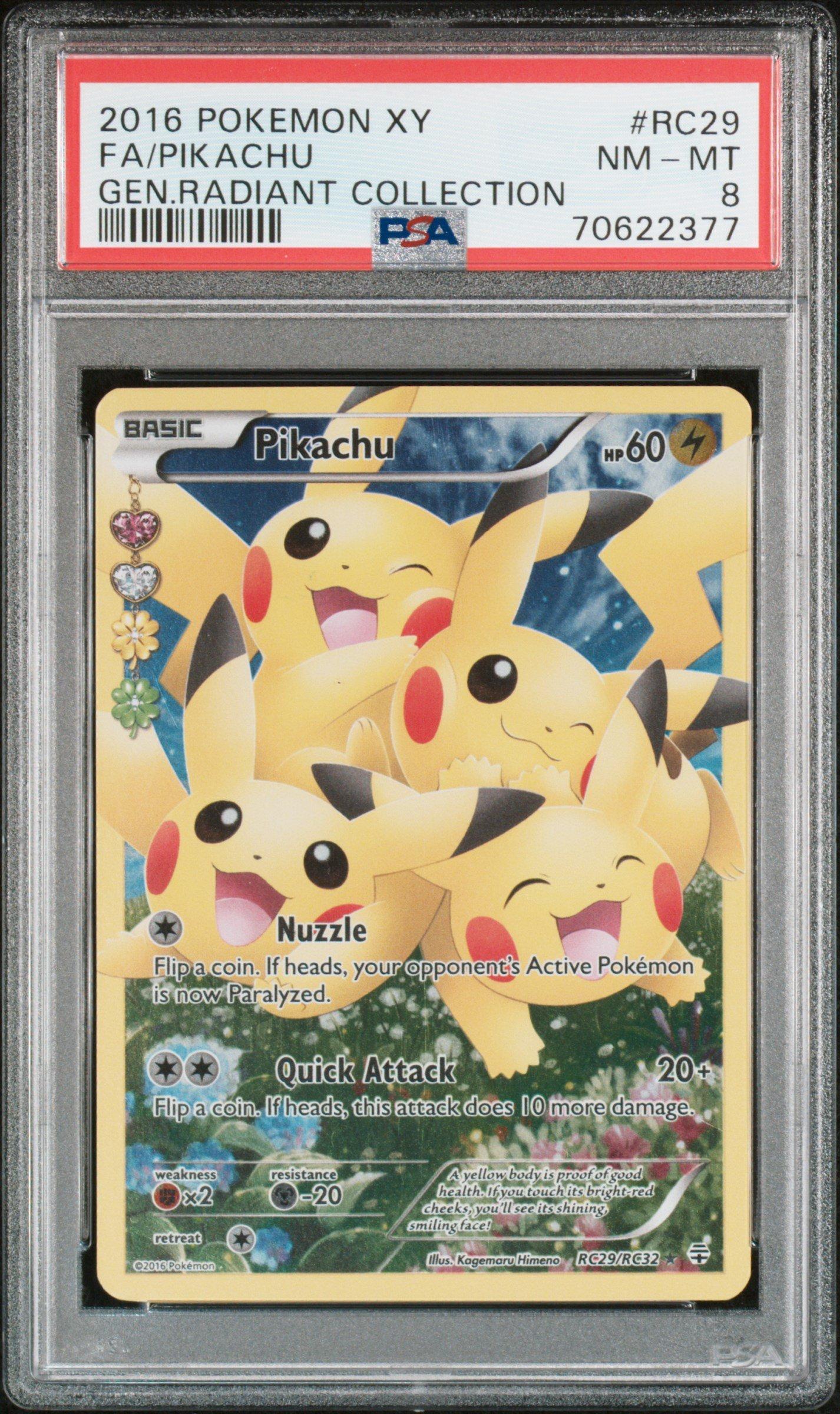 2016 Pokemon Xy Generations Radiant Collection Rc29 Full Art/pikachu ...