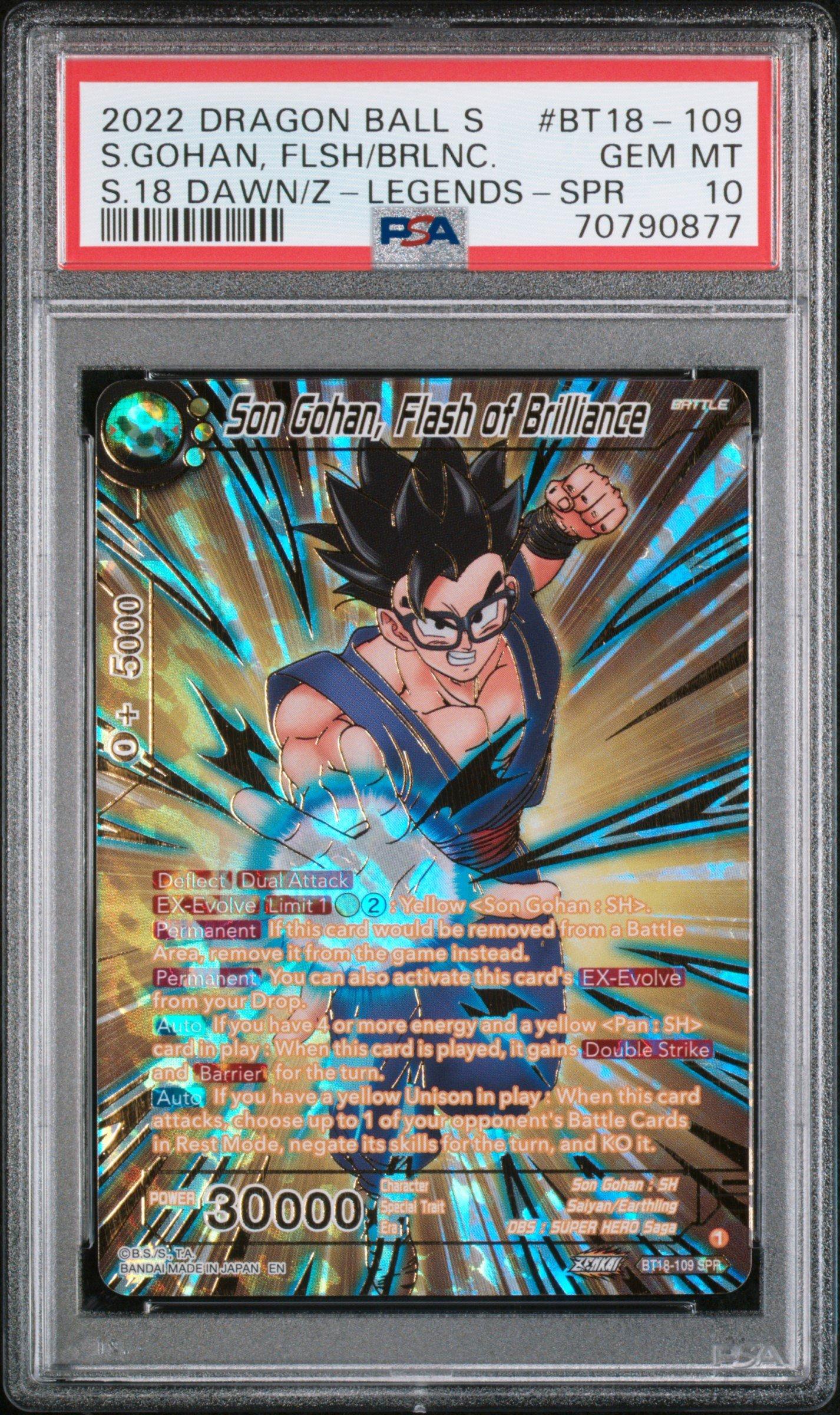 2022 Dragon Ball Super Card Game Series 18 Dawn Of The Z-legends Bt18-109 Gohan, Fls/brilliance ...