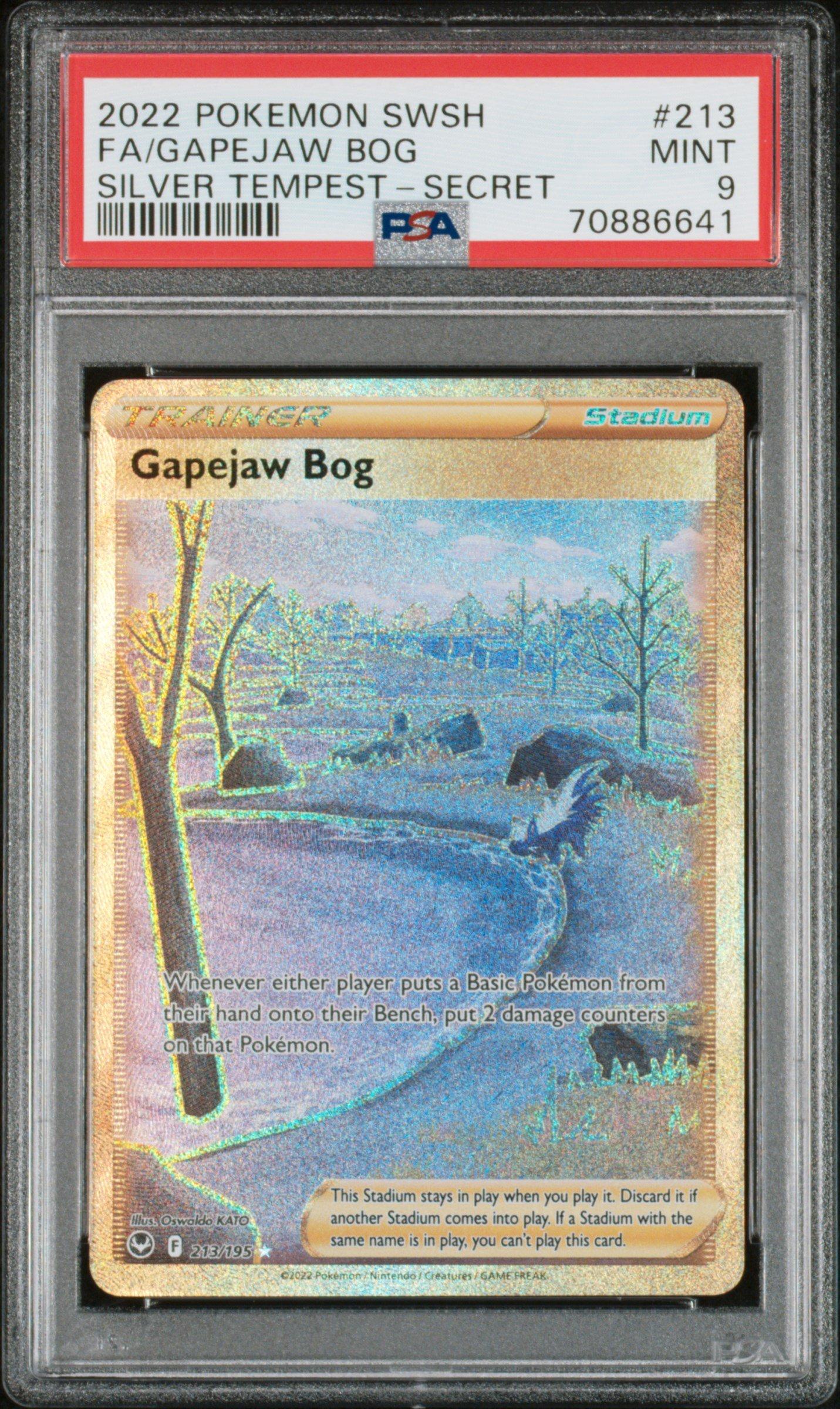 2022 Pokemon Sword & Shield Silver Tempest 213 Full Art/gapejaw Bog ...