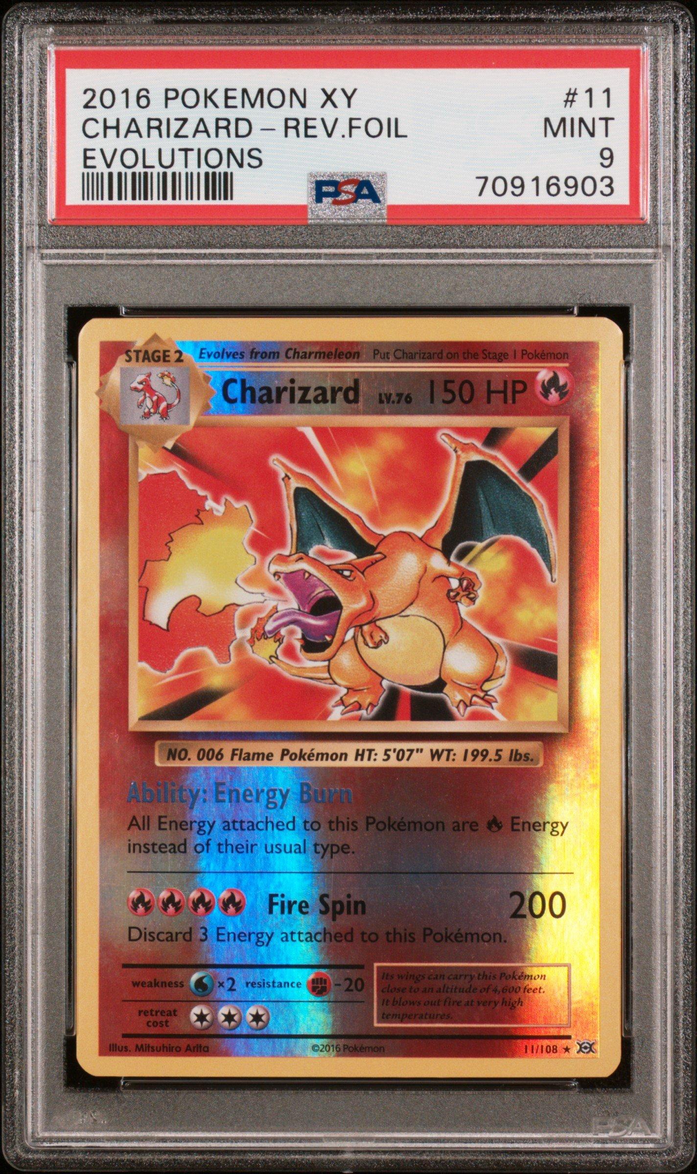 2016 Pokemon Xy Evolutions 11 Charizard PSA 9 | GameStop