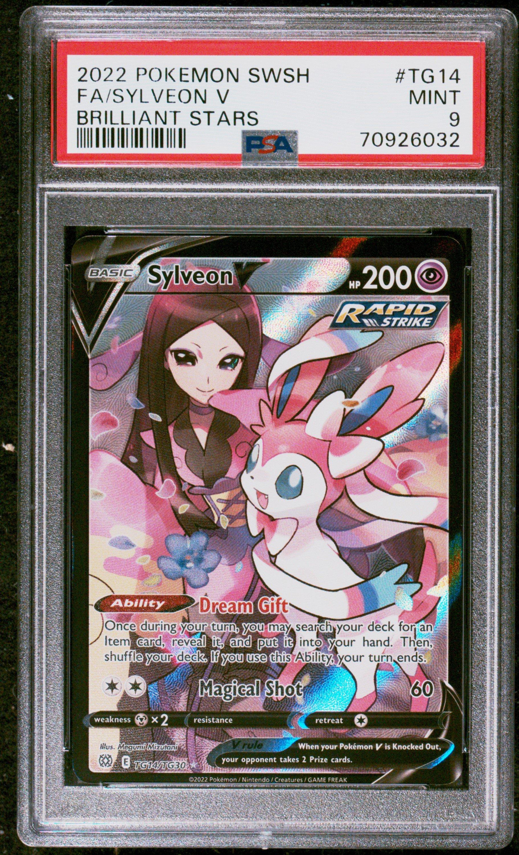 2022 Pokemon Sword & Shield Brilliant Stars Tg14 Full Art/sylveon V PSA 9 | GameStop
