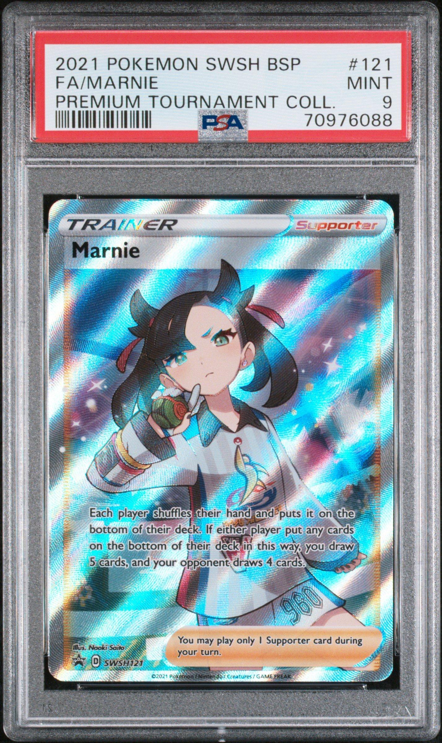 2021 Pokemon Swsh Black Star Promo 121 Full Art/marnie Marnie Premium ...