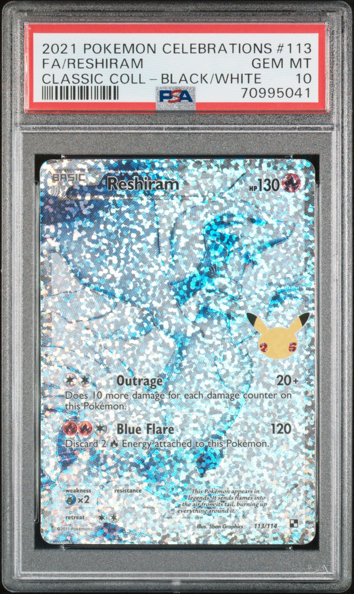 2021 Pokemon Celebrations Classic Collection 113 Fa/reshiram PSA 10 ...