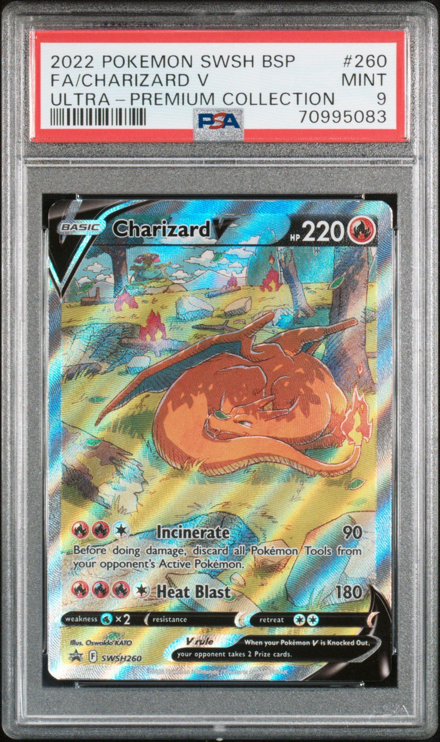 2022 Pokemon Swsh Black Star Promo 260 Full Art/charizard V Sword ...