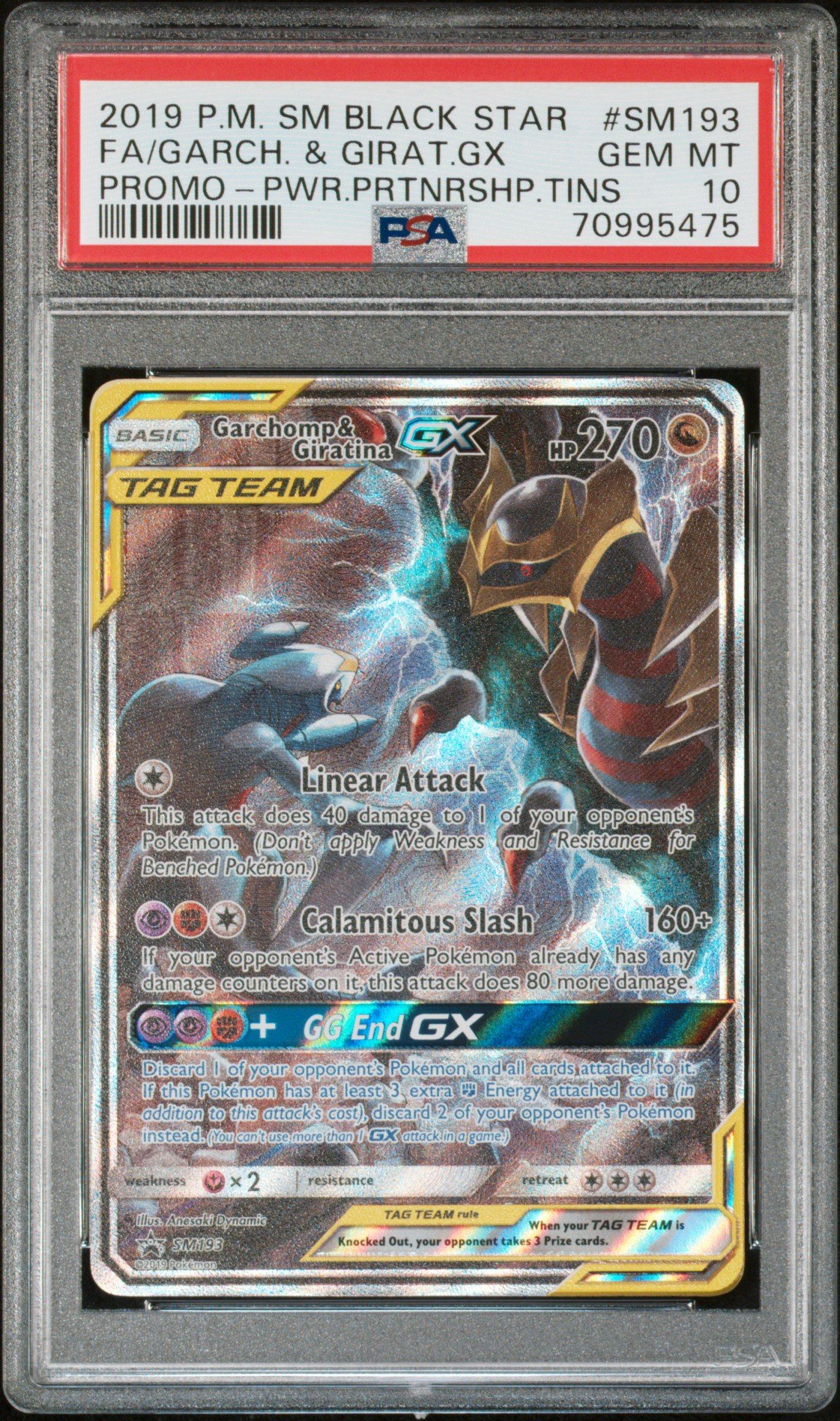 2019 Pokemon Sm Black Star Promo Sm193 Full Art/garchomp & Giratina Gx ...