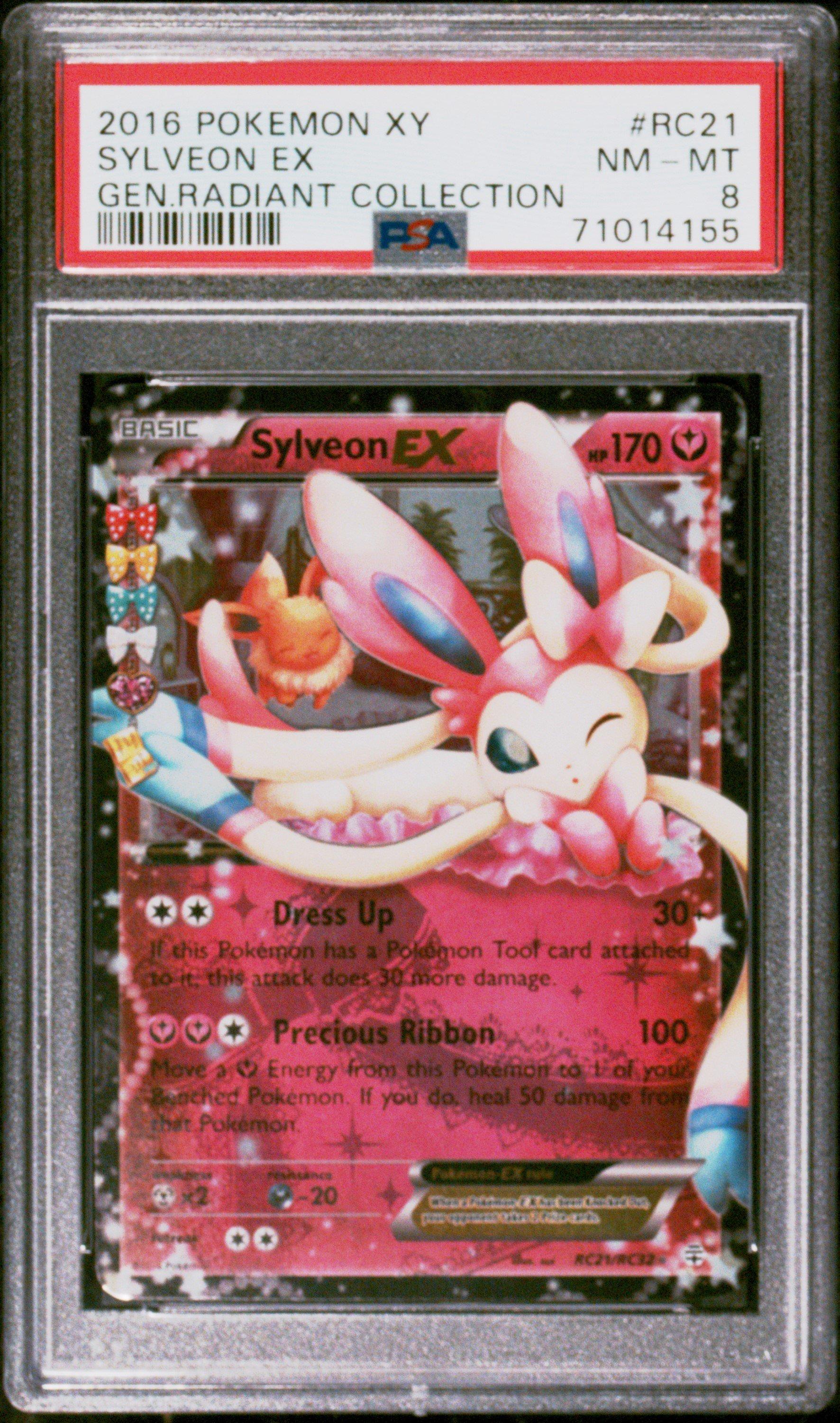 2016 Pokemon Xy Generations Radiant Collection Rc21 Sylveon Ex PSA 8 ...