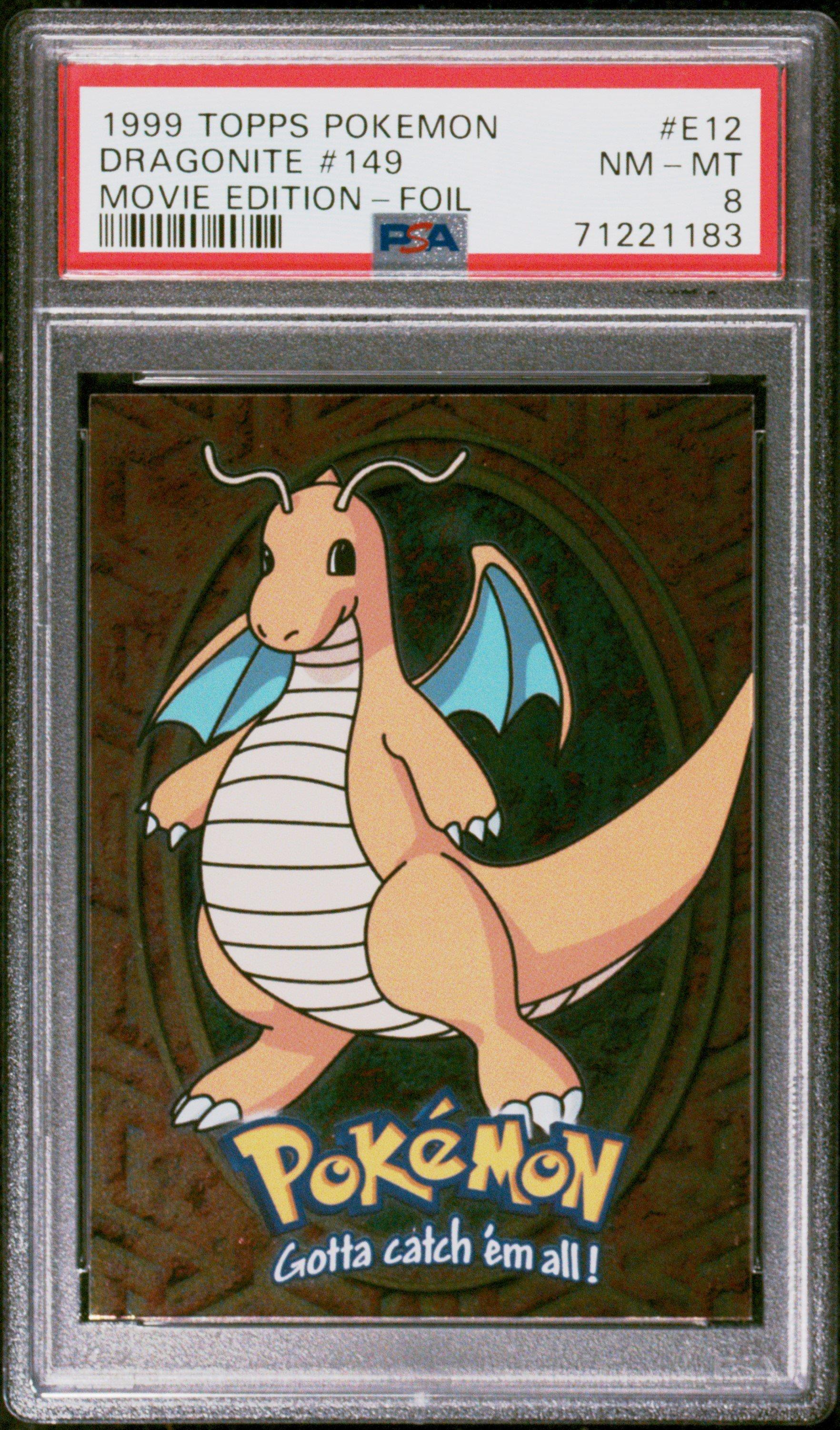 1999 Topps Pokemon The Movie Edt E12 Dragonite #149 Foil PSA 8 | GameStop