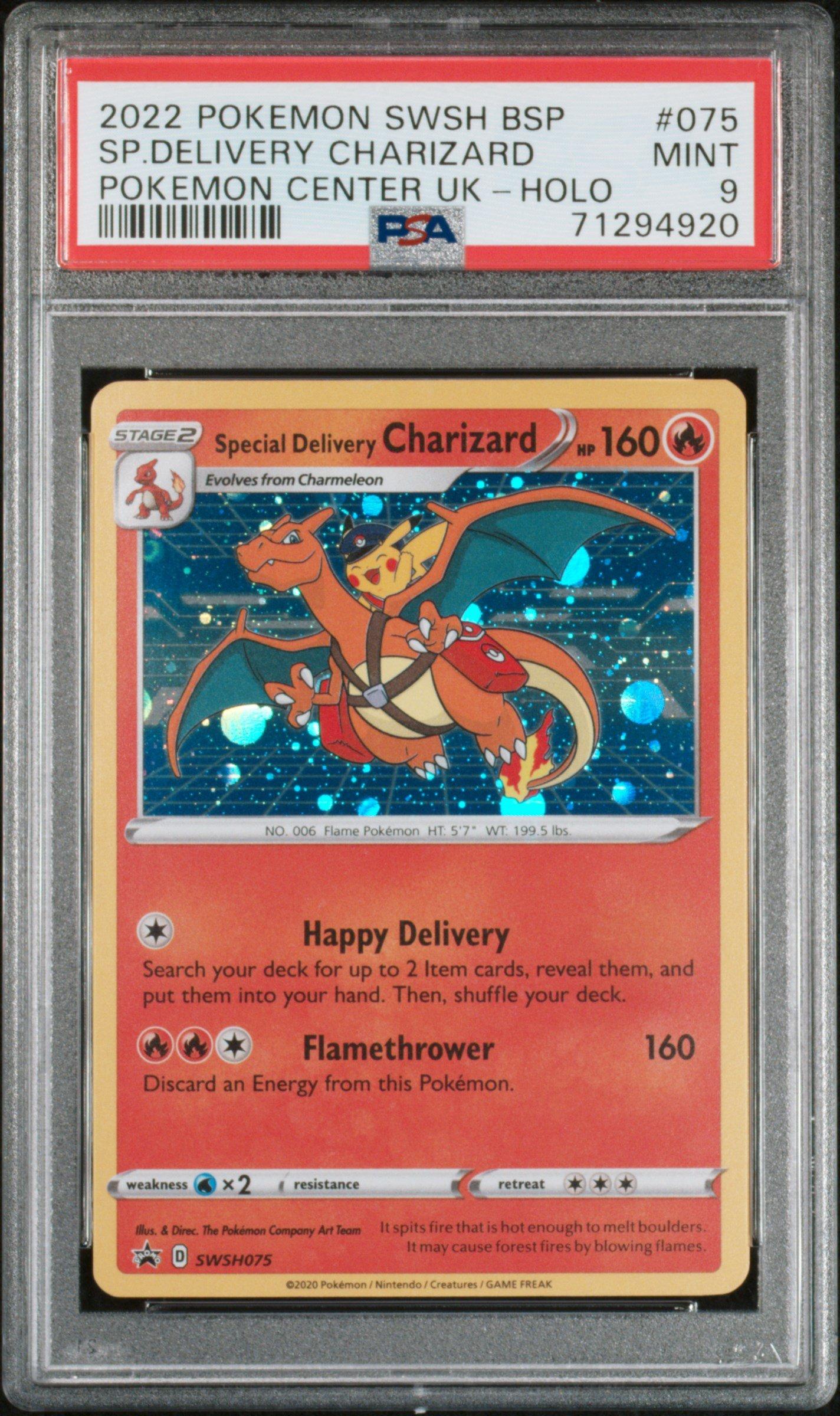 2022 Pokemon Swsh Black Star Promo 075 Special Delivery Charizard-holo ...