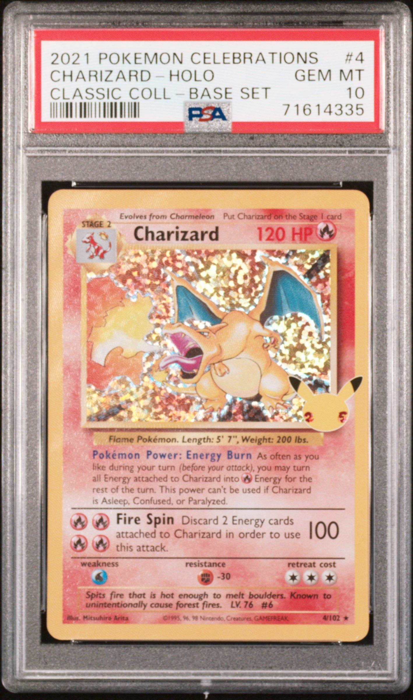 2021 Pokemon Celebrations Classic Collection 4 Charizard-holo PSA 10 | GameStop