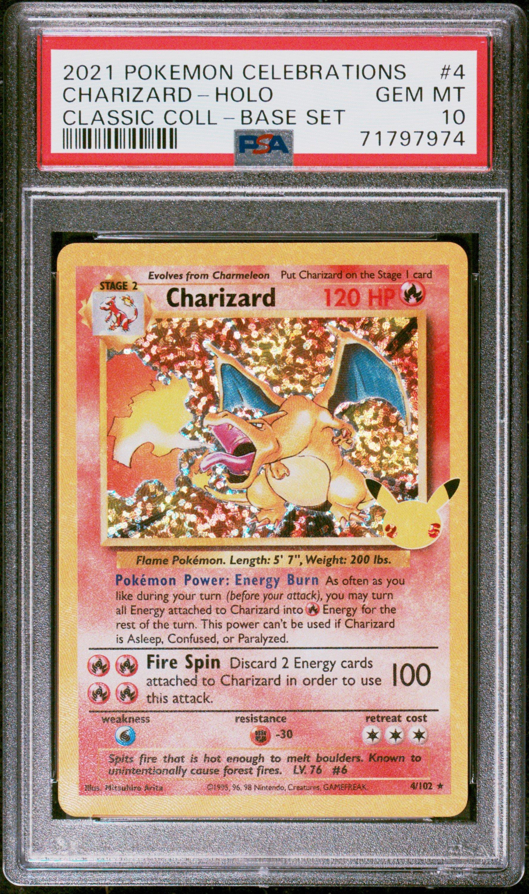 2021 Pokemon Celebrations Classic Collection 4 Charizard-holo PSA 10 | GameStop