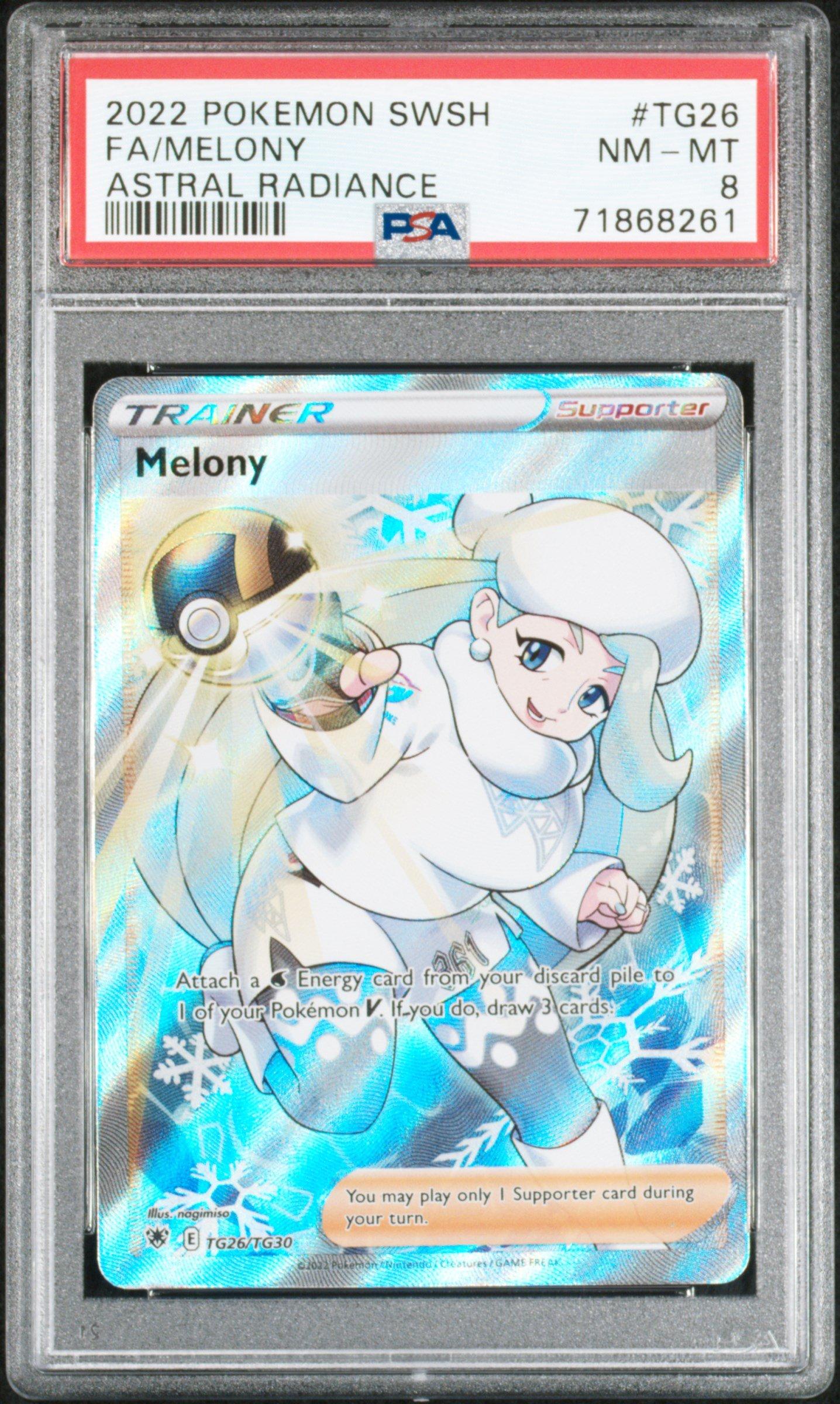 2022 Pokemon Sword & Shield Astral Radiance Tg26 Full Art/melony PSA 8 ...