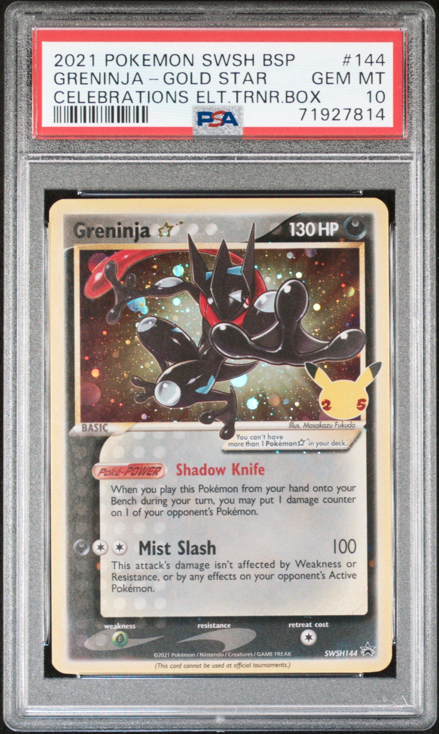 2021 Pokemon Swsh Black Star Promo 144 Greninja PSA 10 | GameStop