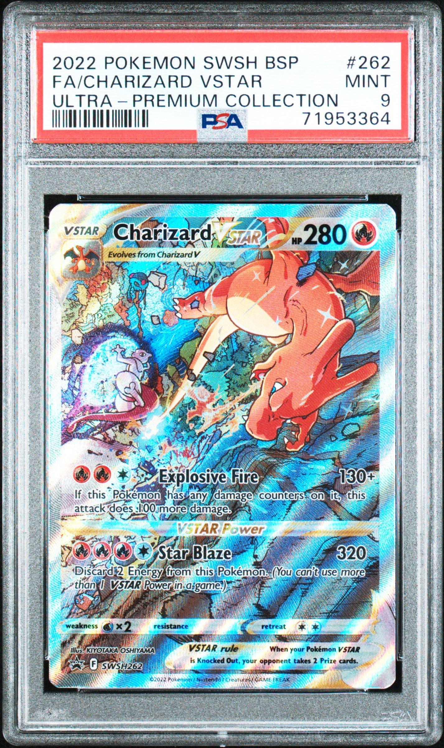 2022 Pokemon Swsh Black Star Promo 262 Full Art/charizard Vstar Sword & Shield Ultra-premium ...