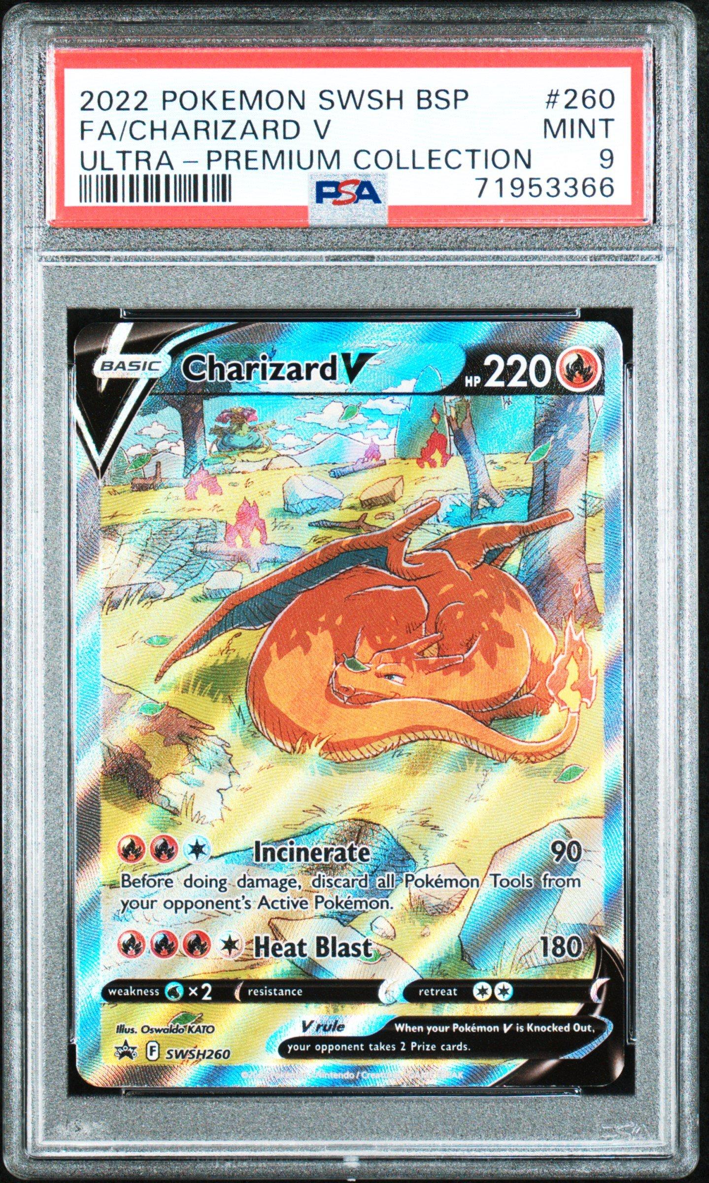 2022 Pokemon Swsh Black Star Promo 260 Full Art/charizard V Sword ...