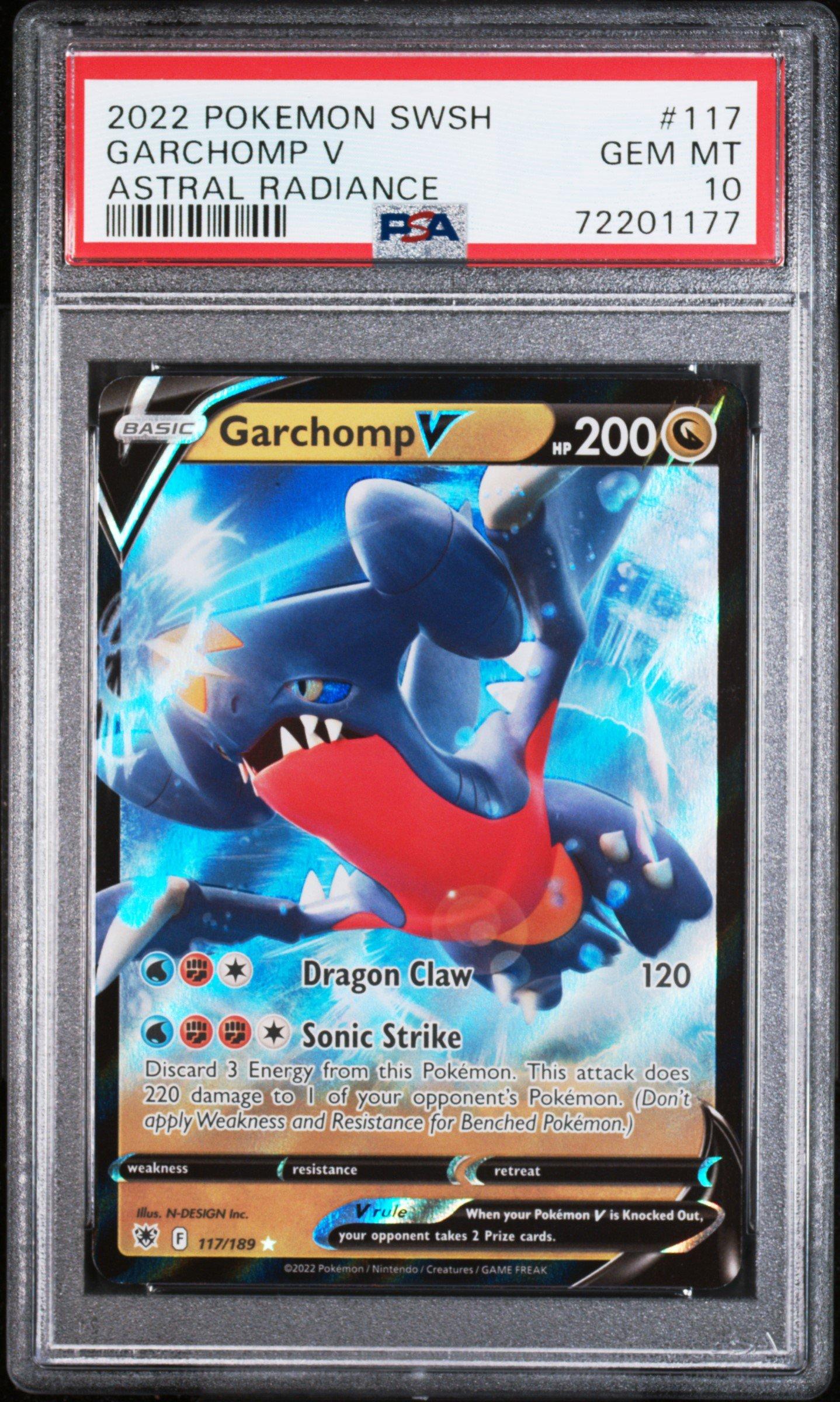 2022 Pokemon Sword & Shield Astral Radiance 117 Garchomp V PSA 10 ...