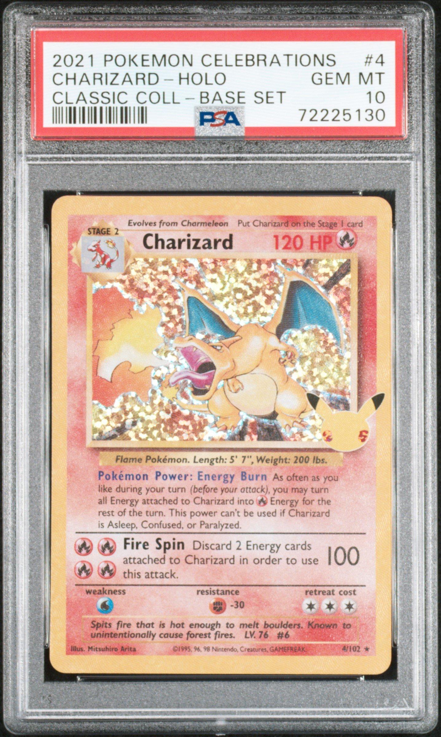 2021 Pokemon Celebrations Classic Collection 4 Charizard-holo PSA 10 | GameStop