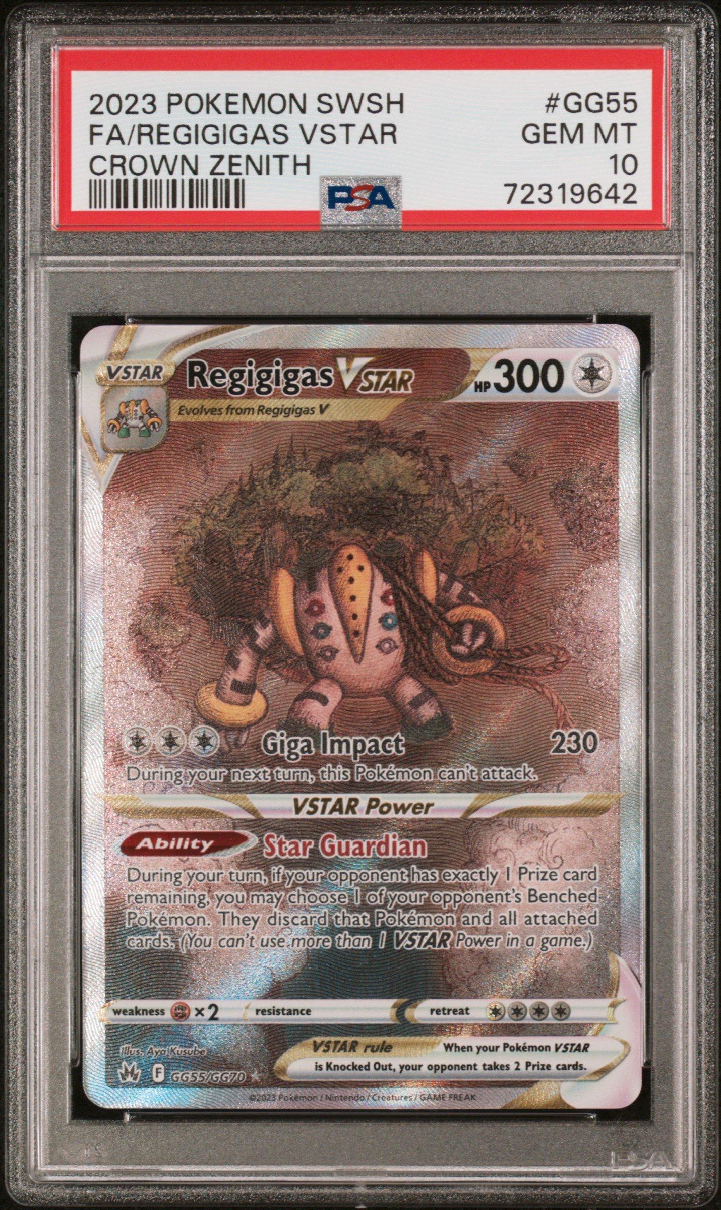 2023 Pokemon Sword And Shield Crown Zenith Gg55 Full Art/regigigas ...