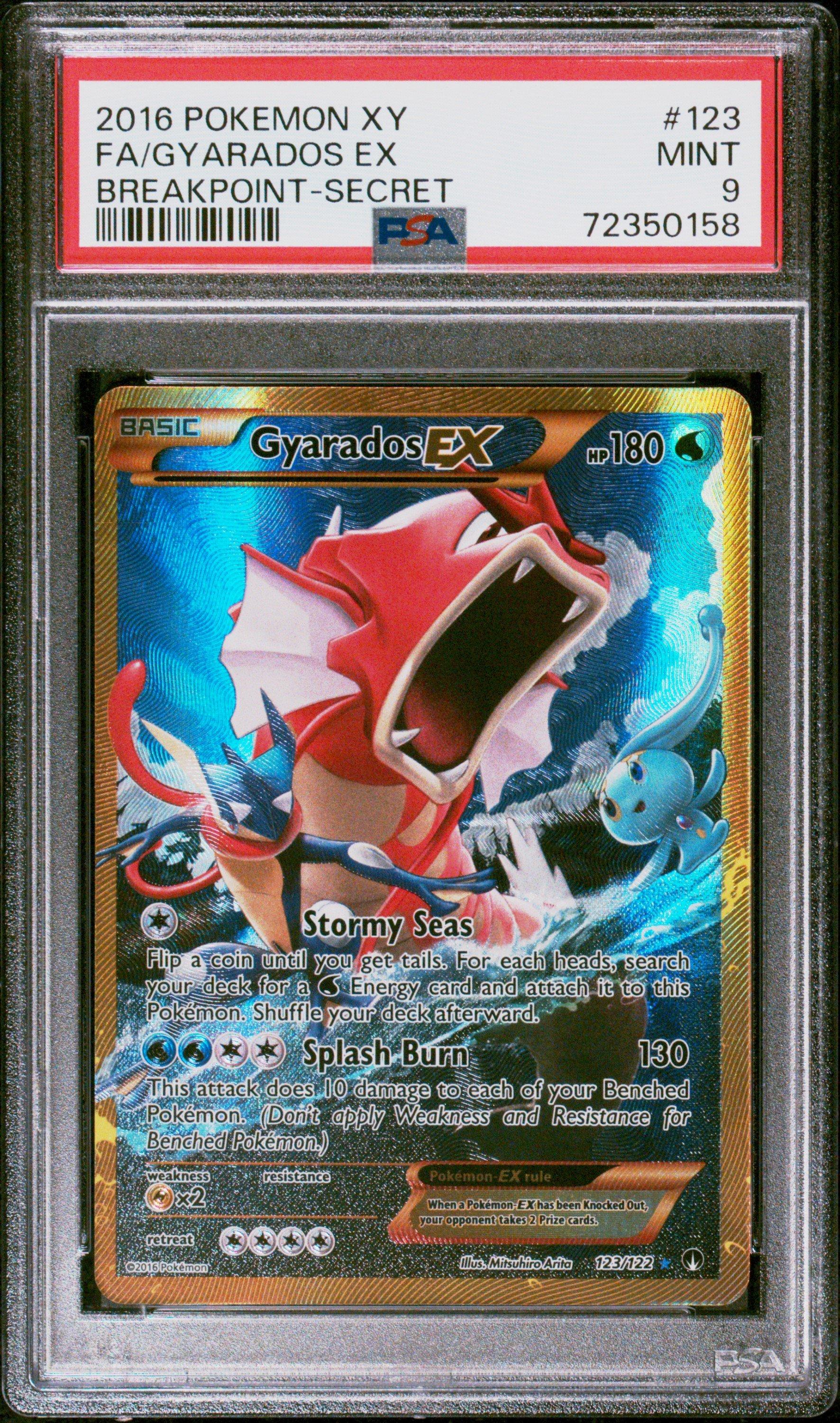 2016 Pokemon Xy Breakpoint 123 Full Art/gyarados Ex Secret PSA 9 | GameStop